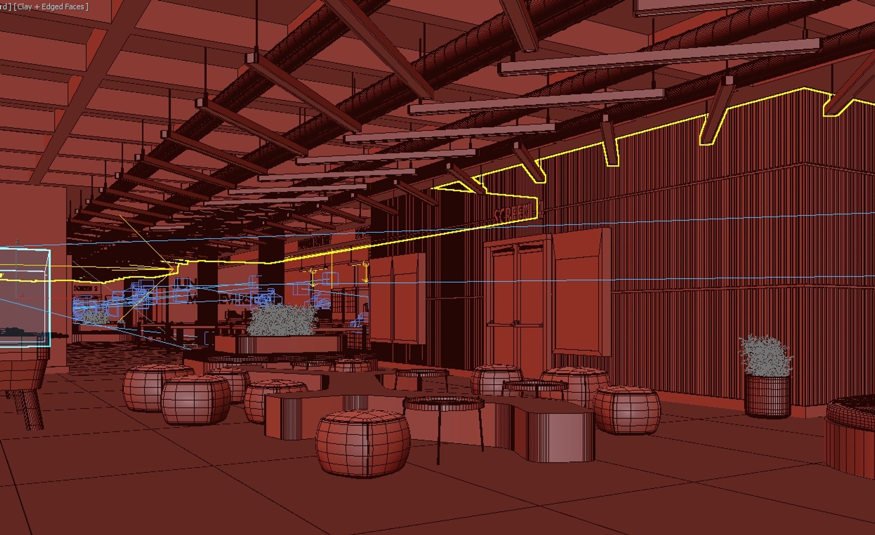 3D Movie Theater Interior Collection Pack1 - TurboSquid 2071585