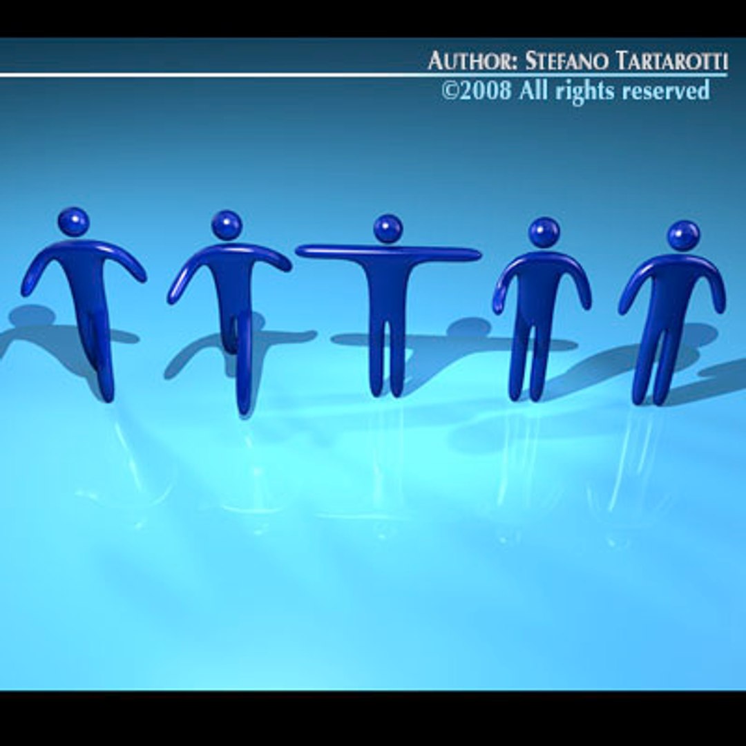 stilized figures 3ds