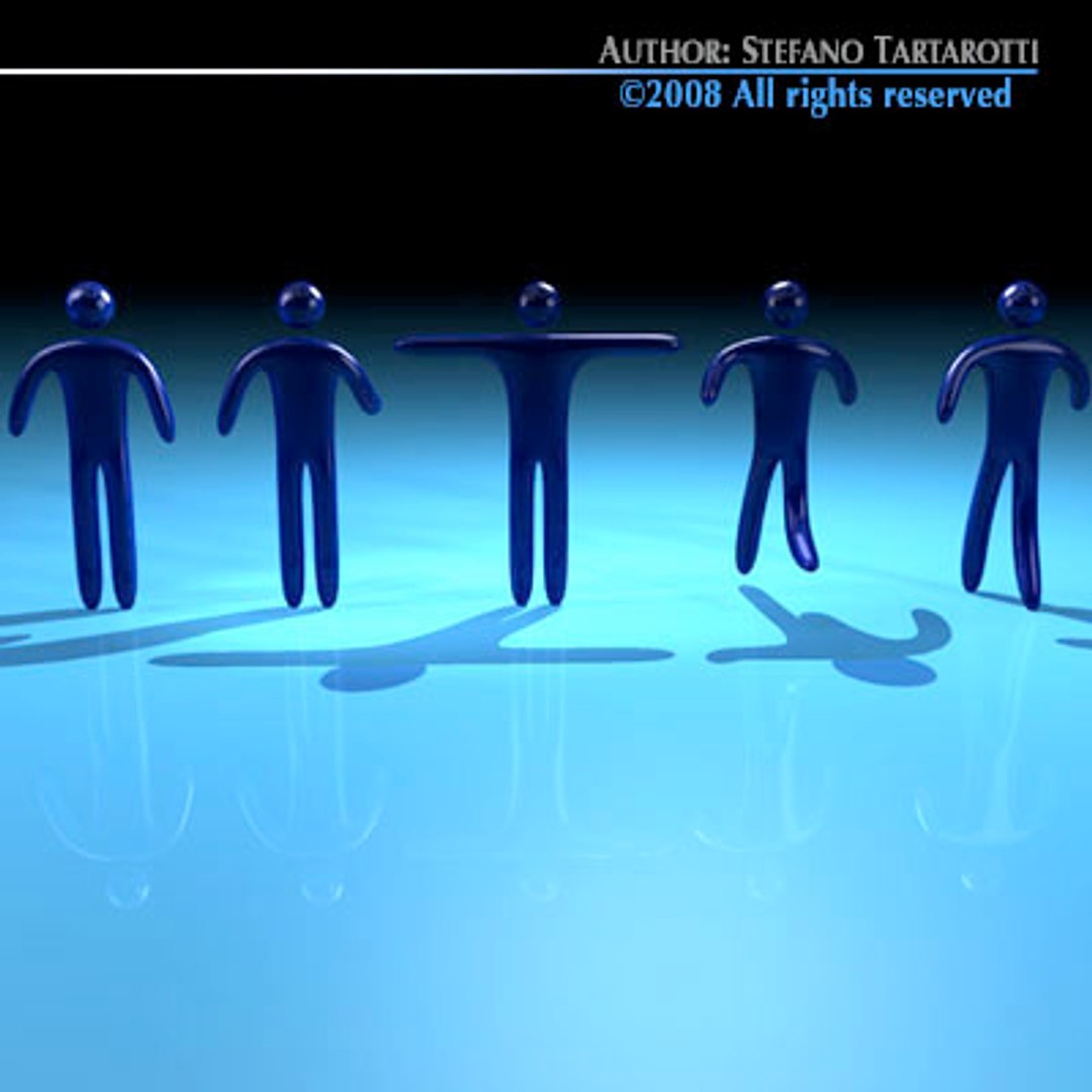 stilized figures 3ds