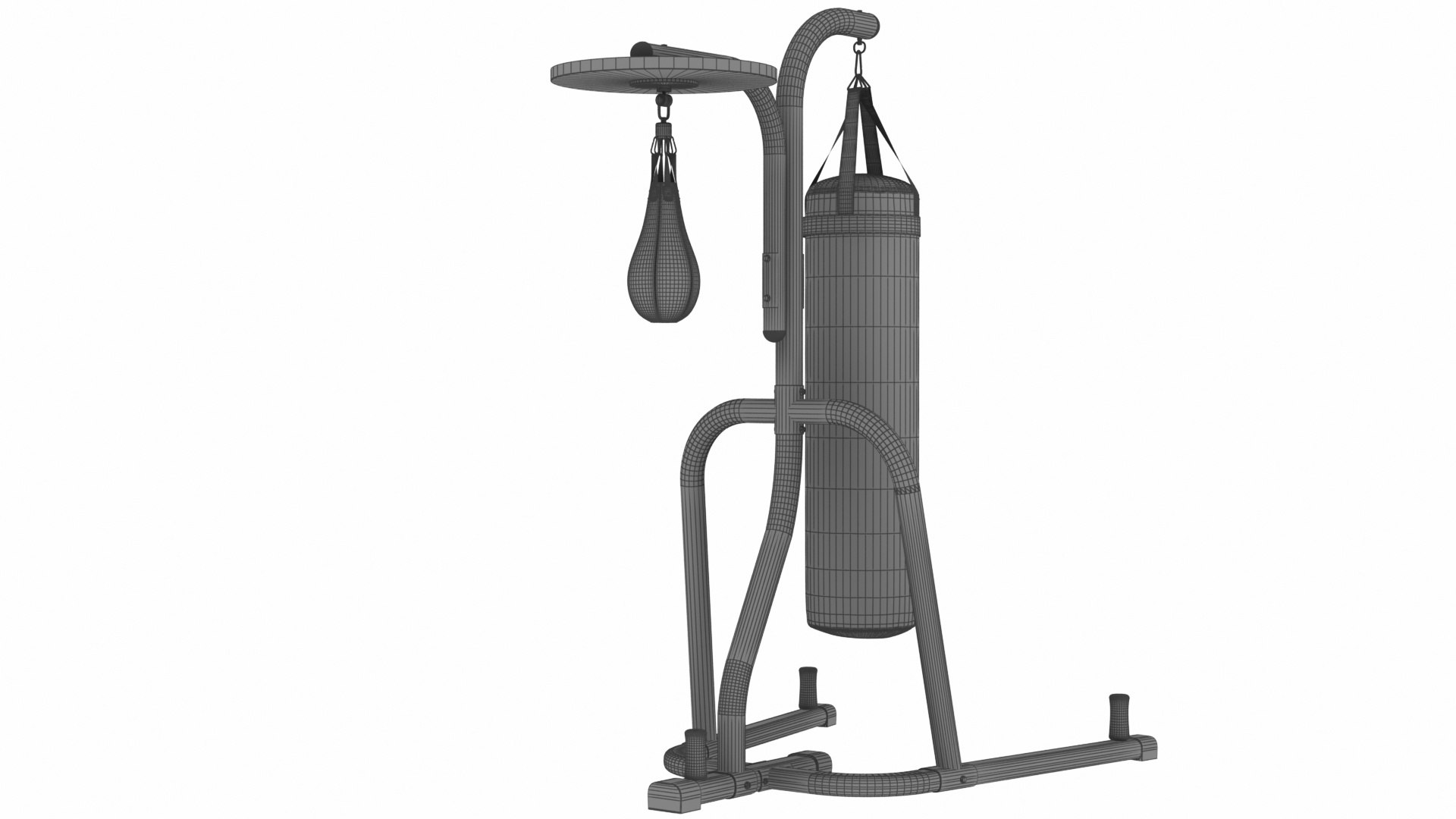 Boxing Sand Bag And Speed Bag With Stand 3D Model - TurboSquid 1959209