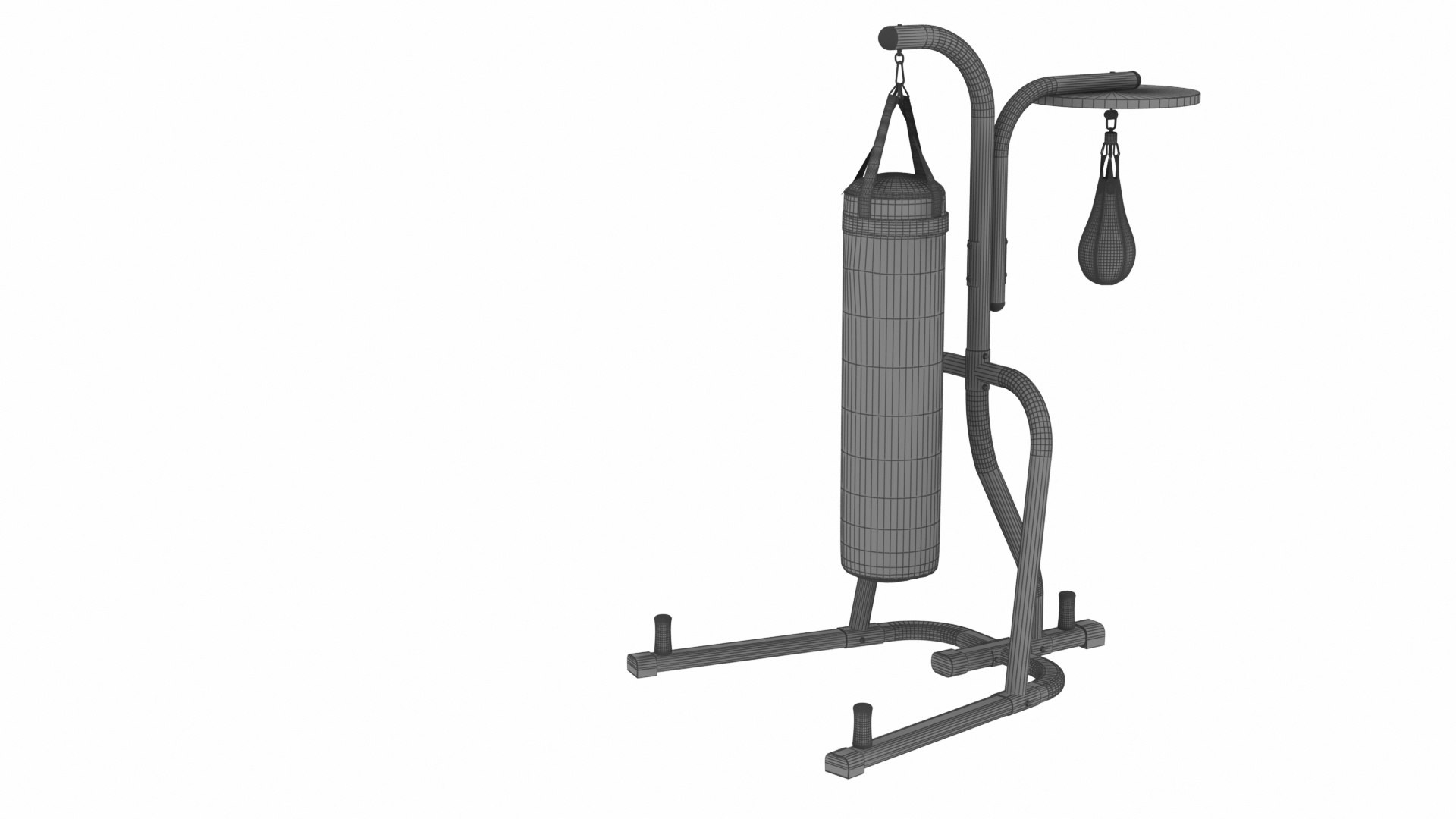 Boxing Sand Bag And Speed Bag With Stand 3D Model - TurboSquid 1959209