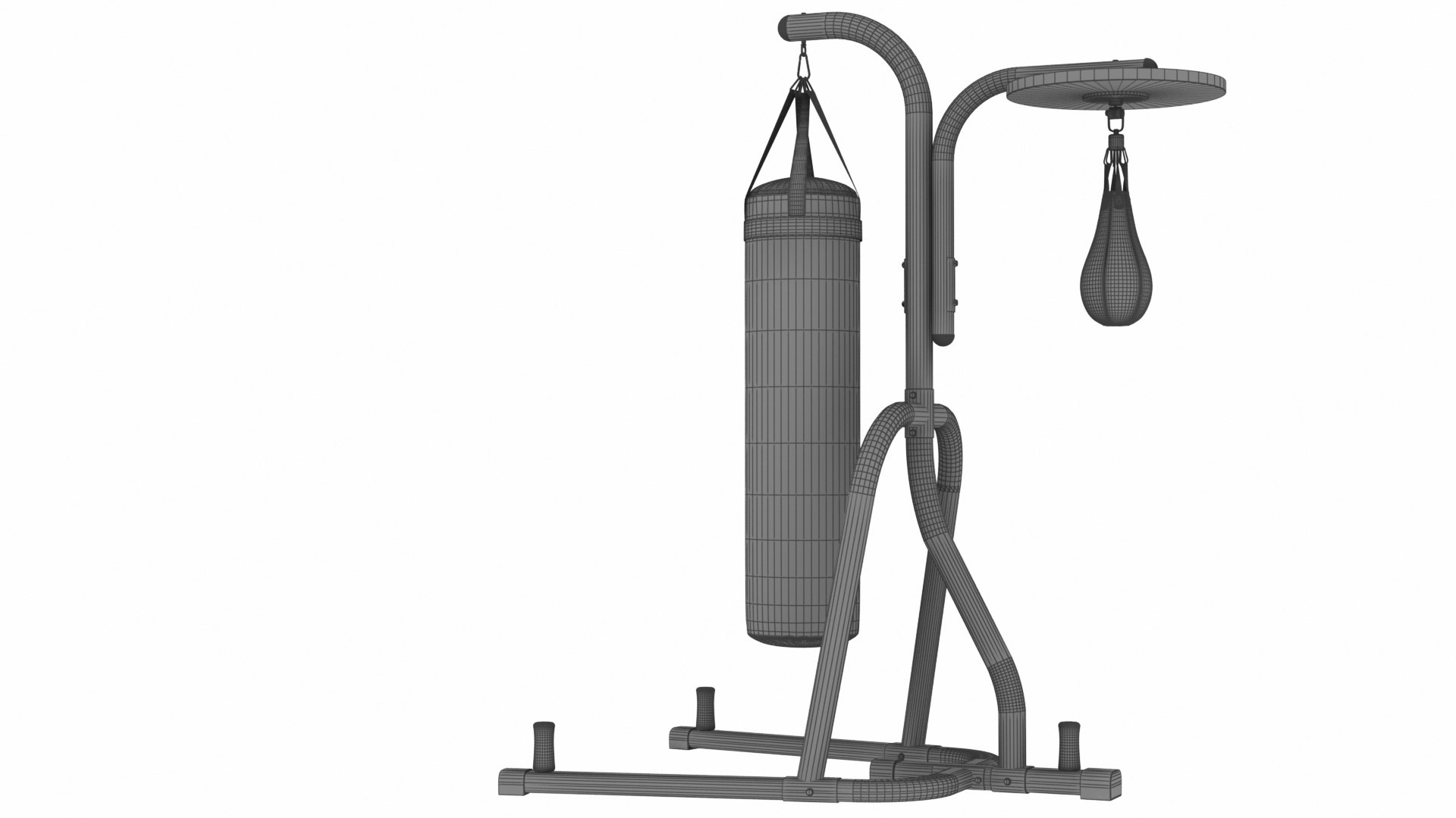 Boxing Sand Bag And Speed Bag With Stand 3D Model - TurboSquid 1959209
