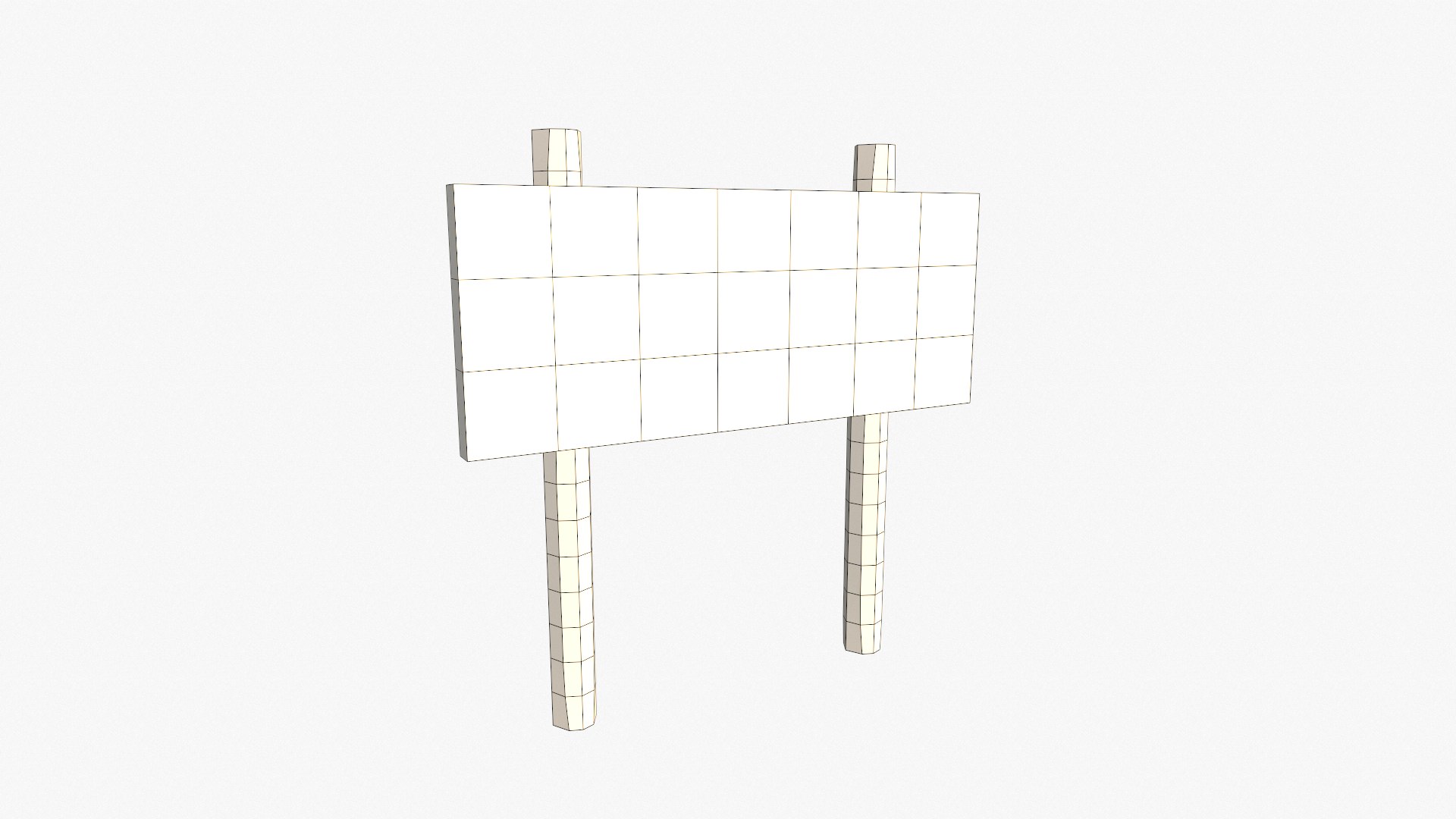 Cartoon Wooden Sign V4 3D - TurboSquid 1962161