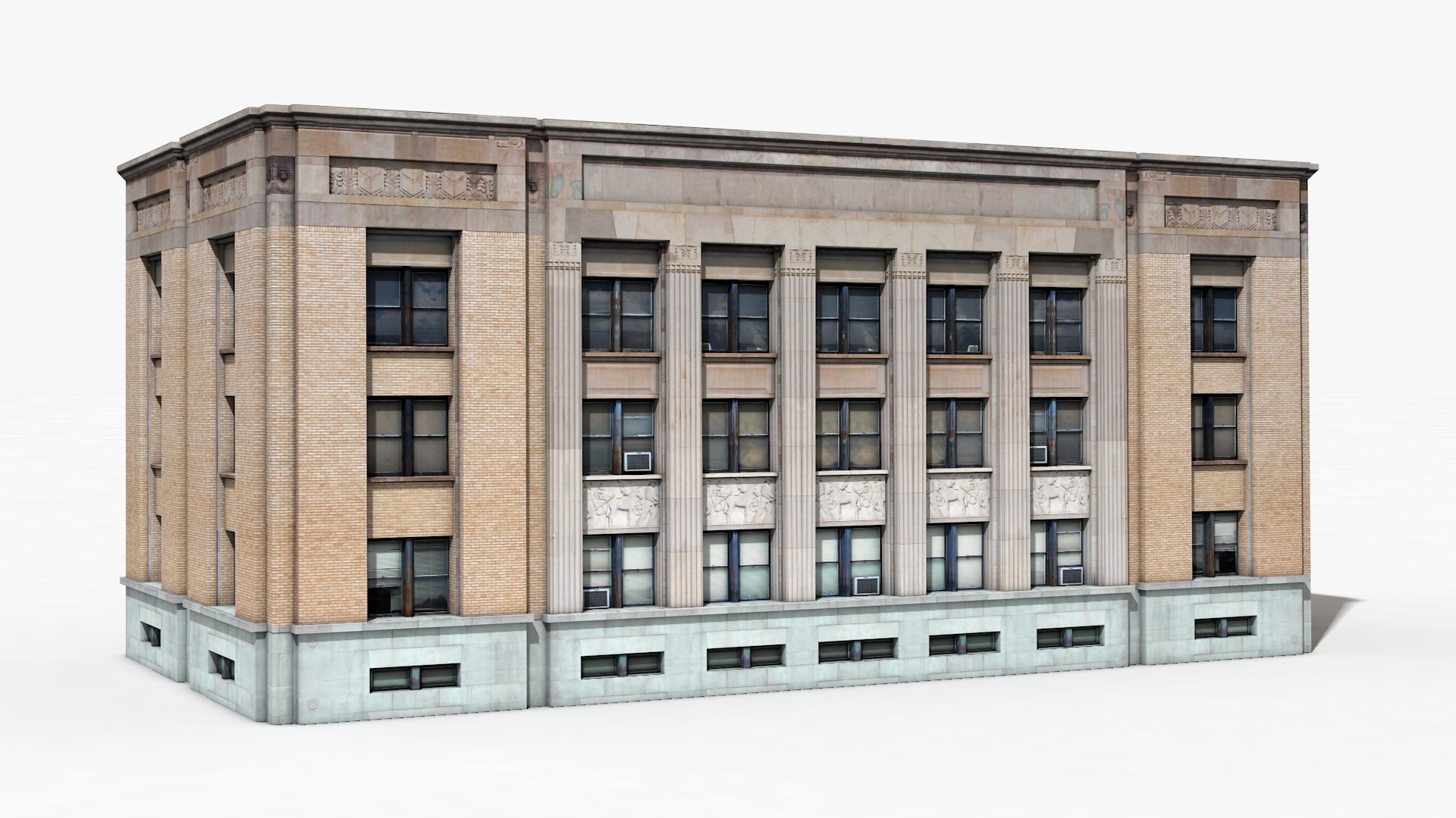 Apartment Building Low Poly Model - TurboSquid 2063341