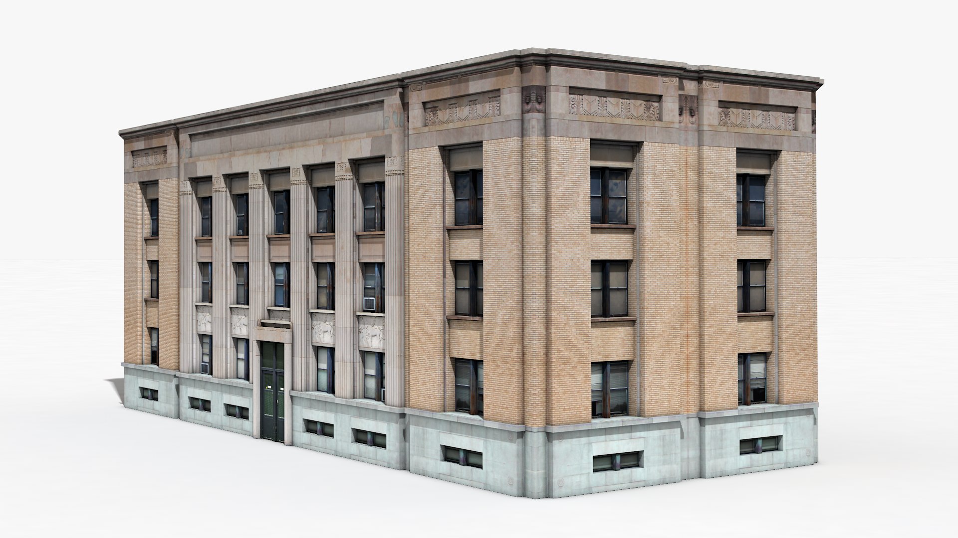 Apartment Building Low Poly Model - TurboSquid 2063341