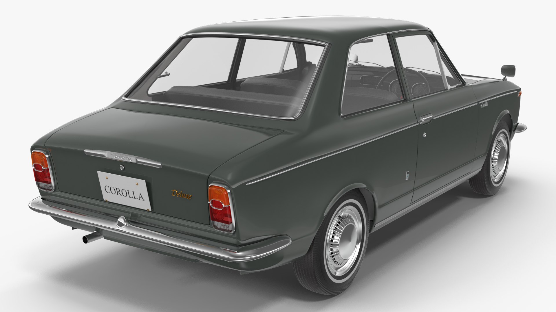 Toyota Corolla E10 1966 Simple Interior Gray 3D - TurboSquid 2128390