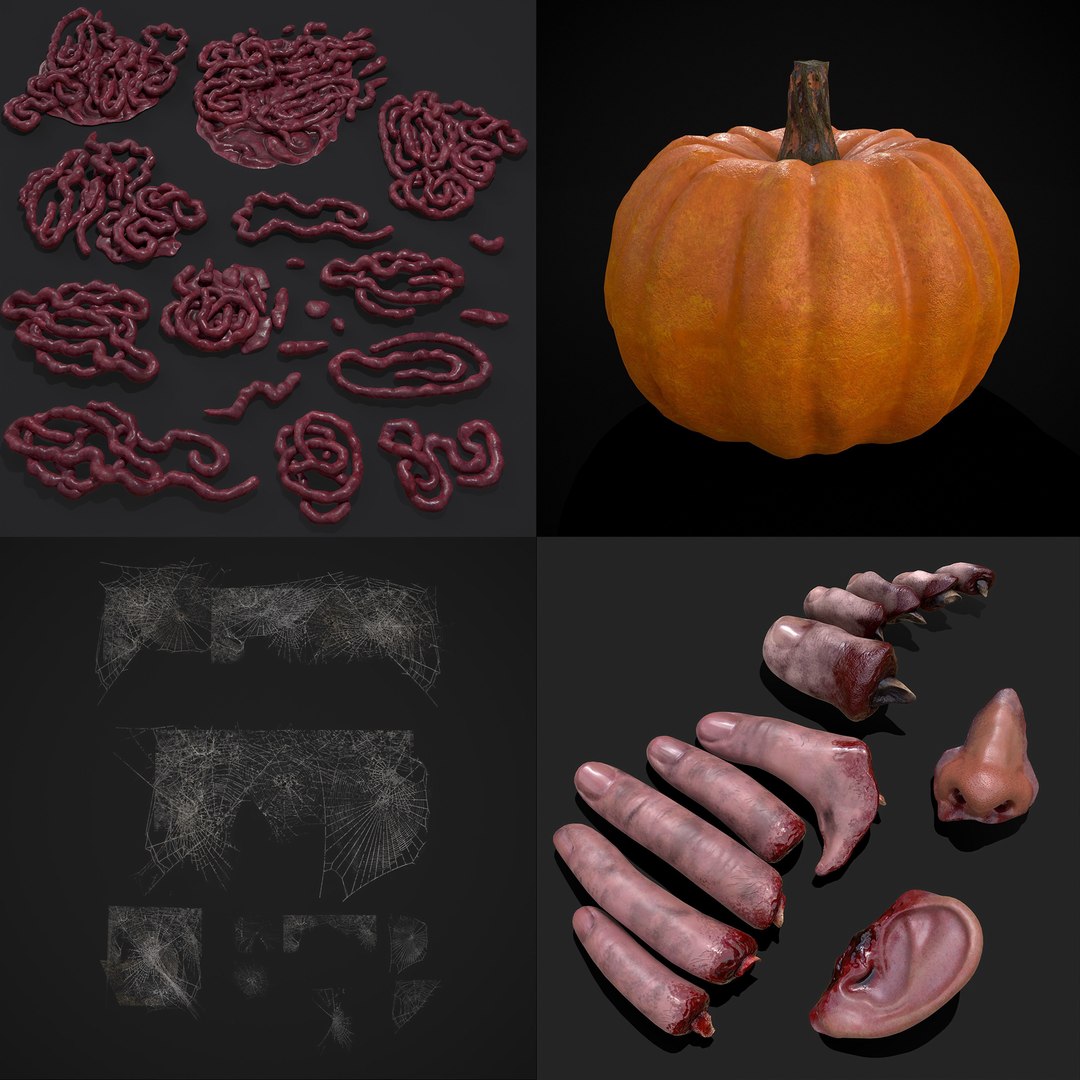 Halloween Prop Mix Eight model - TurboSquid 2035116