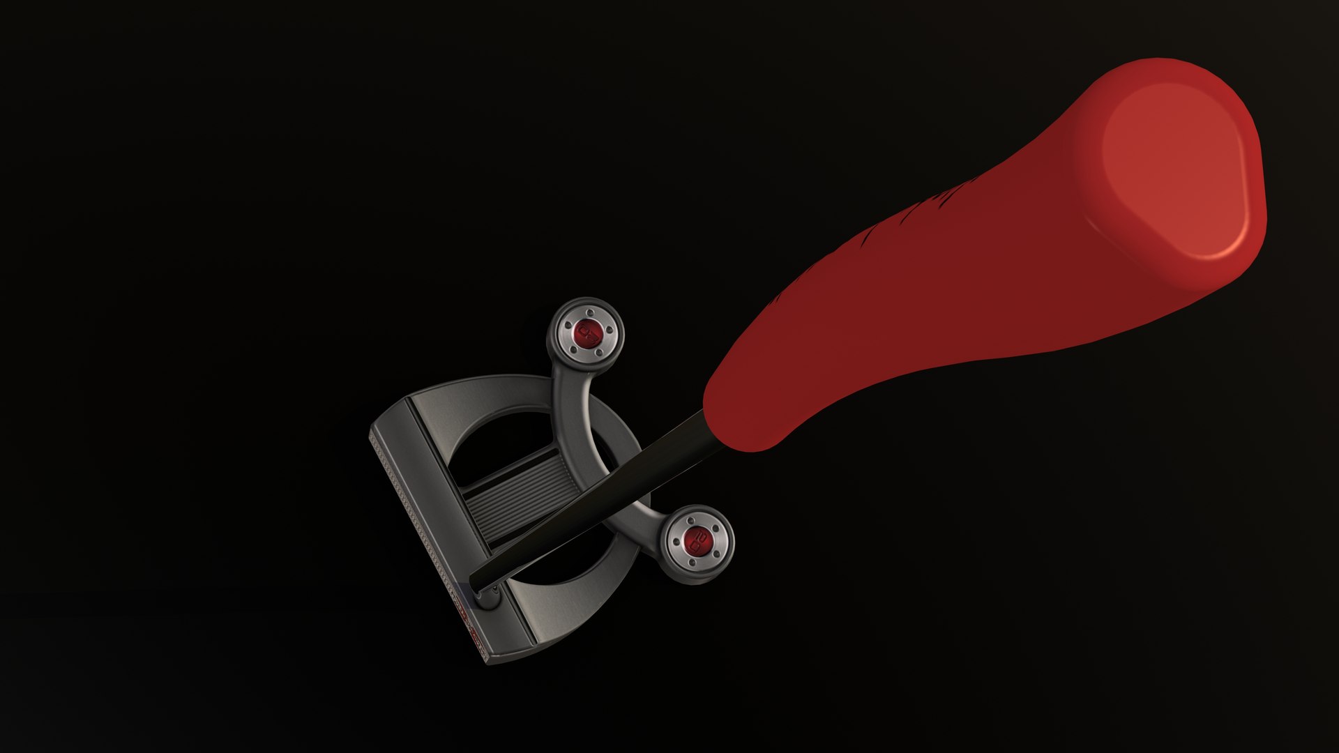 3d golf putter model