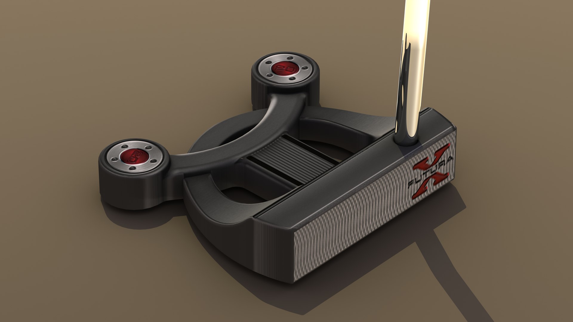 3d golf putter model