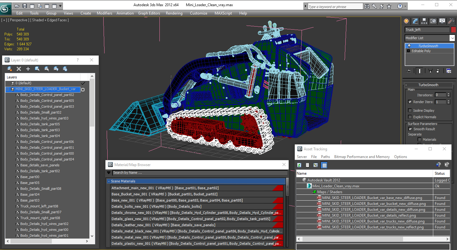 Mini loader clean 3D model - TurboSquid 1381744