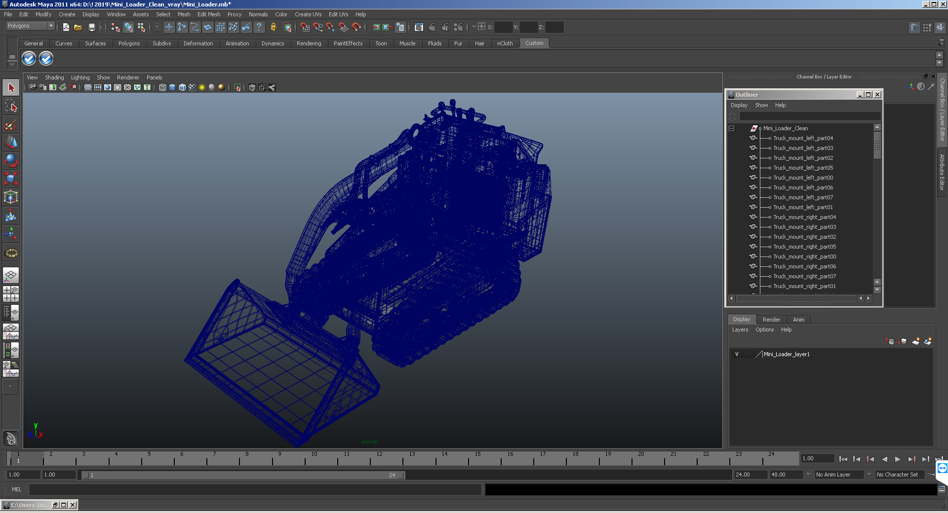 Mini loader clean 3D model - TurboSquid 1381744