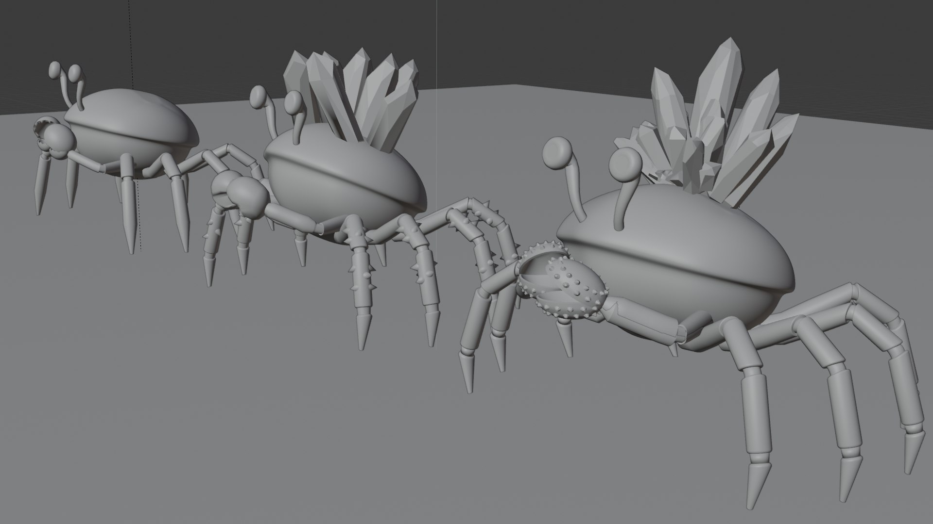 3D Cartoon Stylized Crab 3D Model Set Model - TurboSquid 2246462