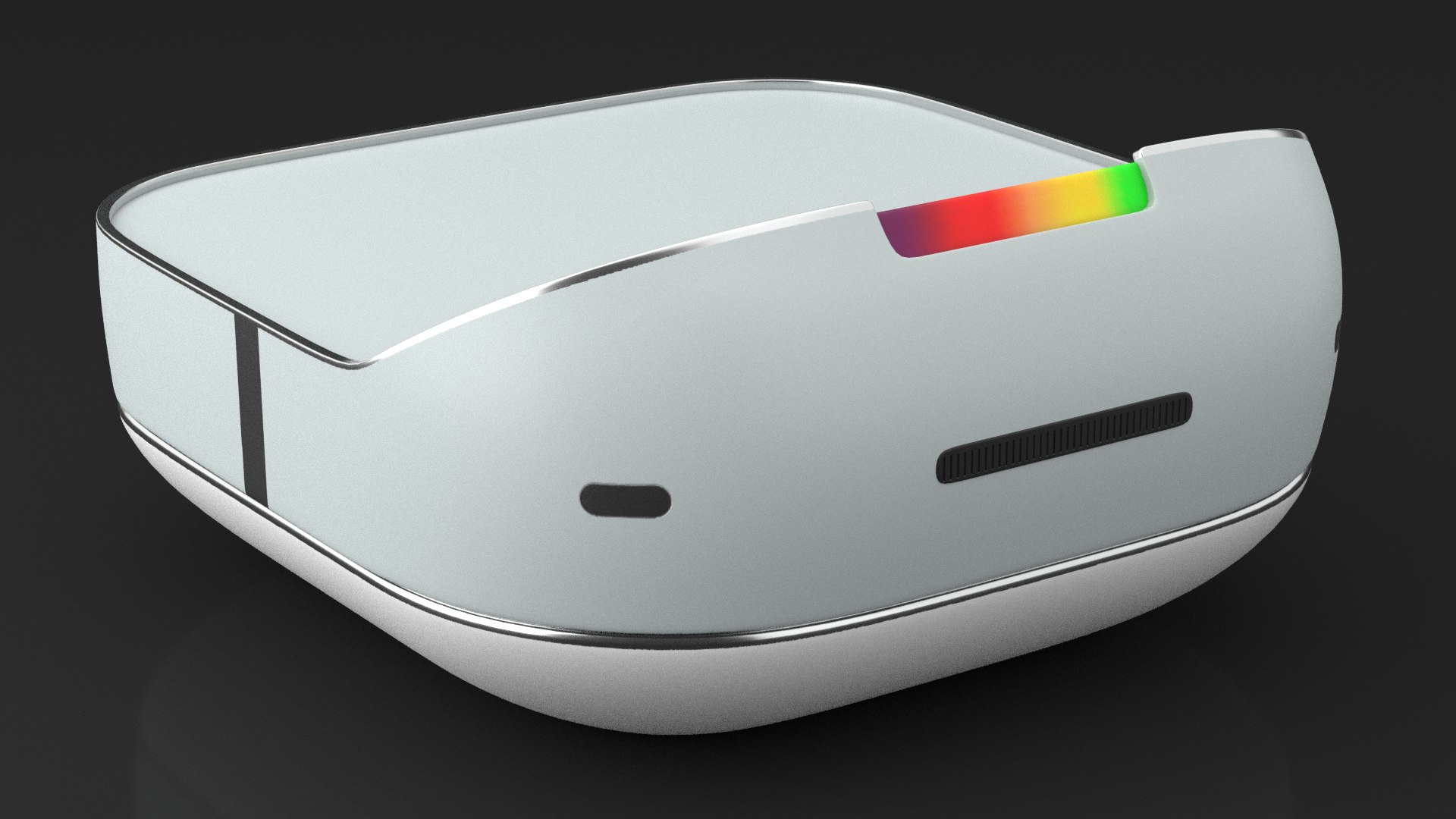 3D Humane Ai Pin Lunar Polished Chrome on White model - TurboSquid 2154582