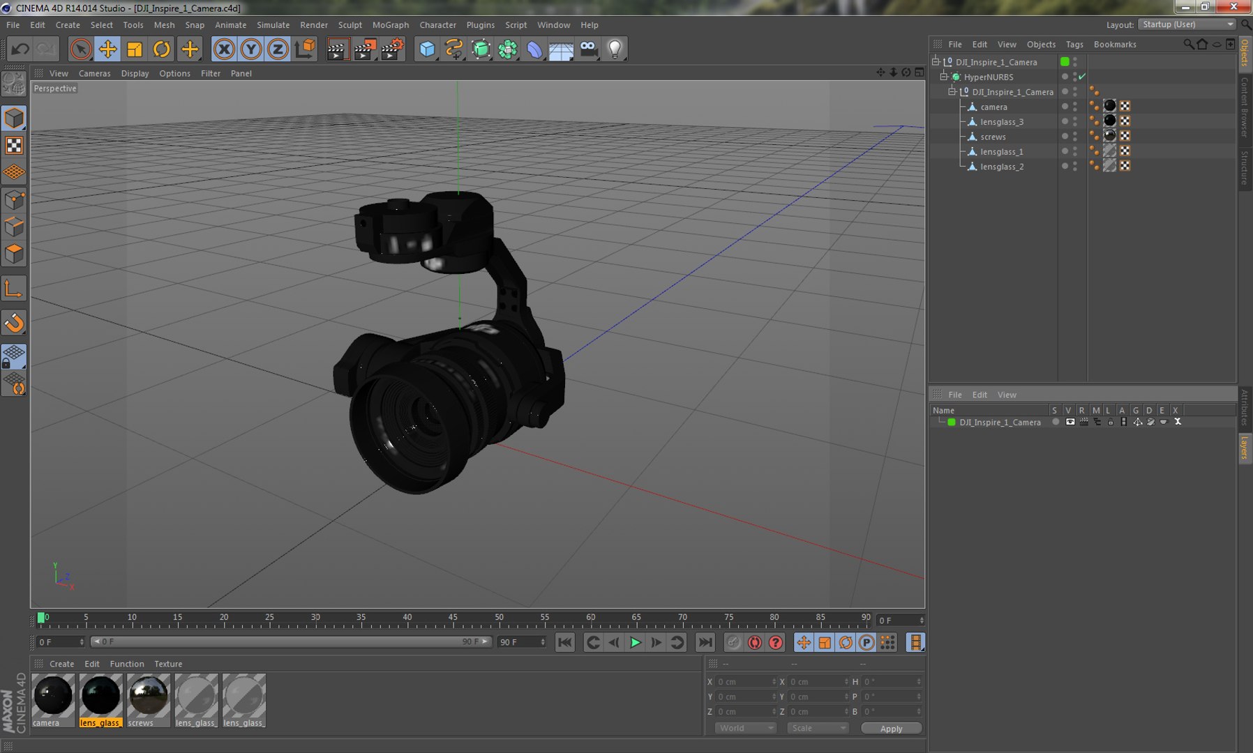 3D Model Dji Inspire 1 Camera - TurboSquid 1179657