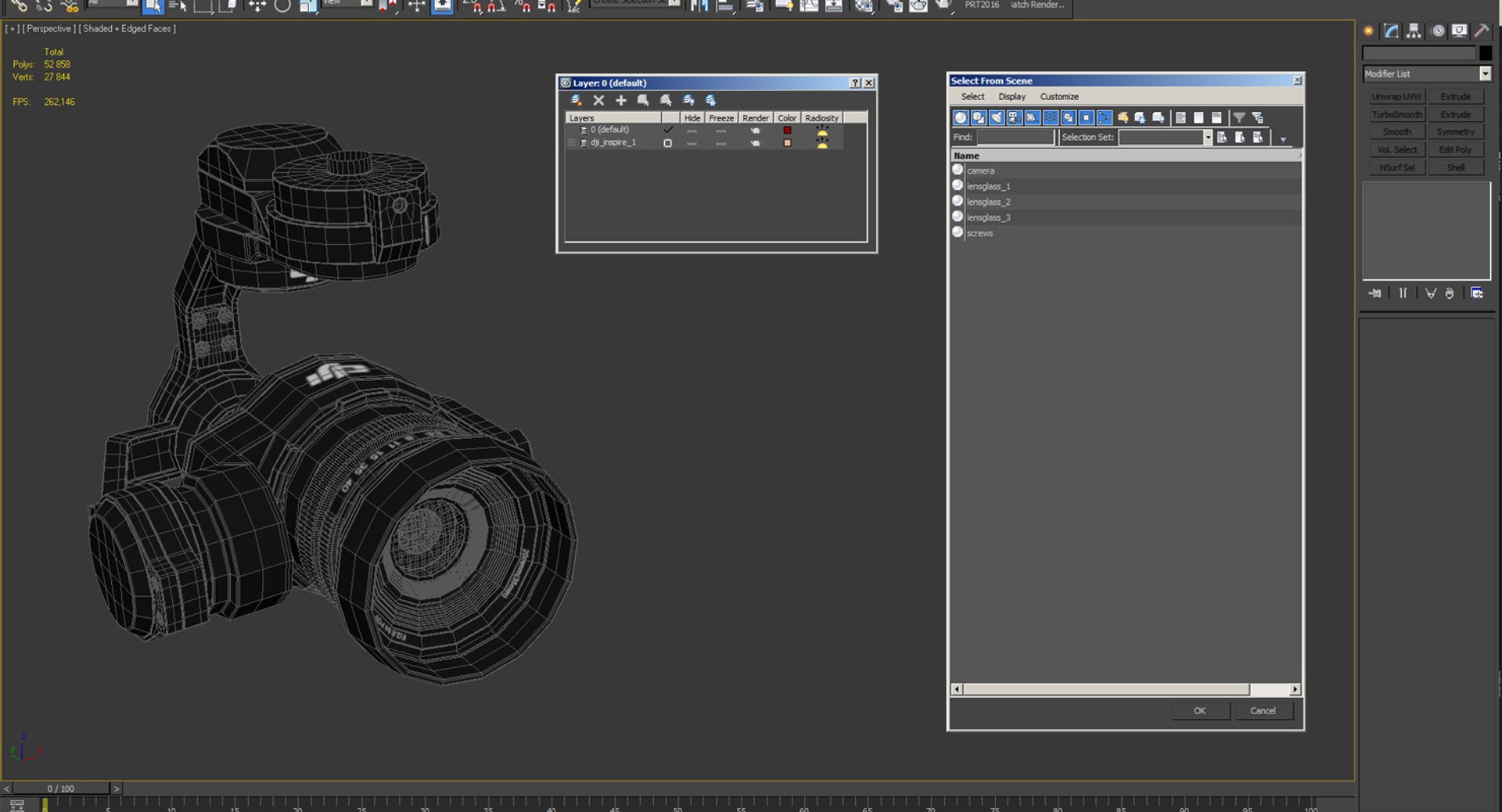 3D Model Dji Inspire 1 Camera - TurboSquid 1179657