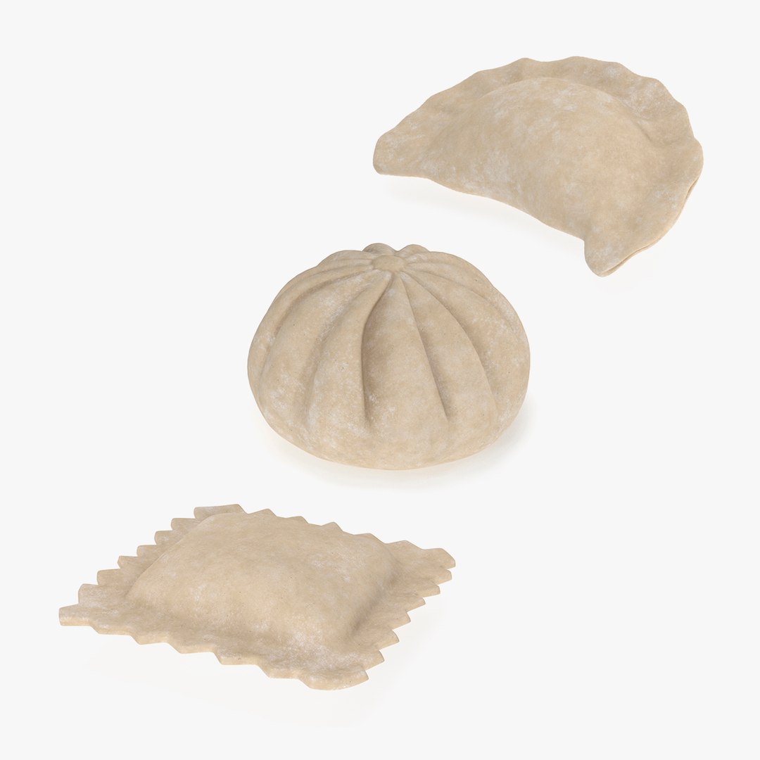 3D Raw Dumplings Collection 2 Model - TurboSquid 2249091