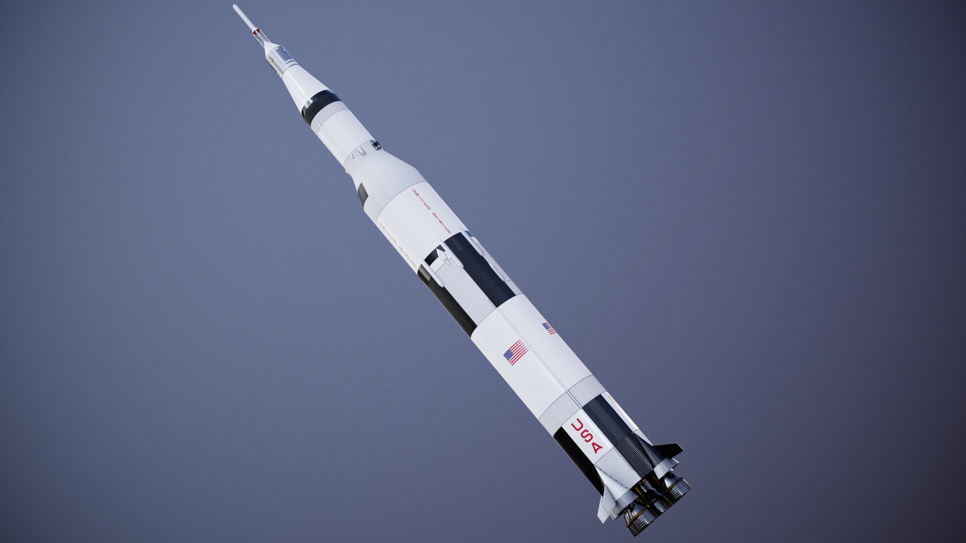 Saturn V Launch Vehicle 3D Model - TurboSquid 1549913