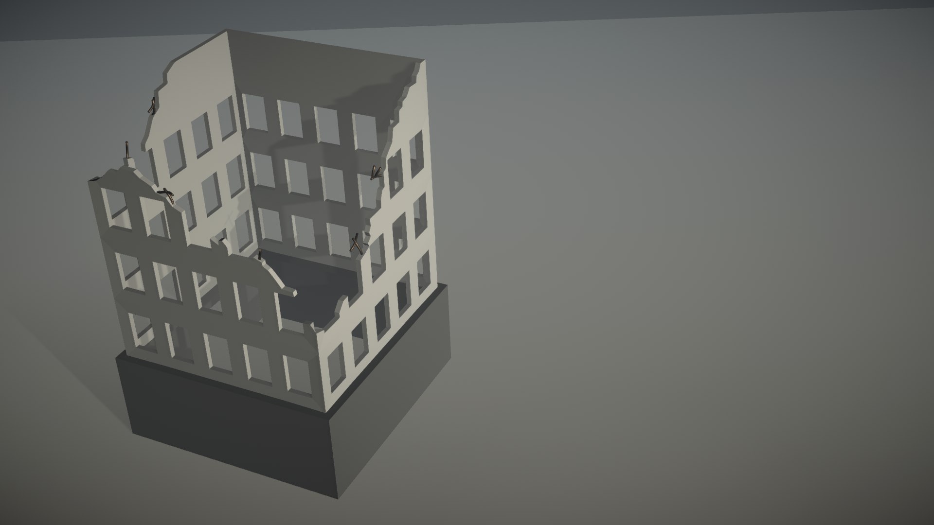 Building destroyed model - TurboSquid 1669436