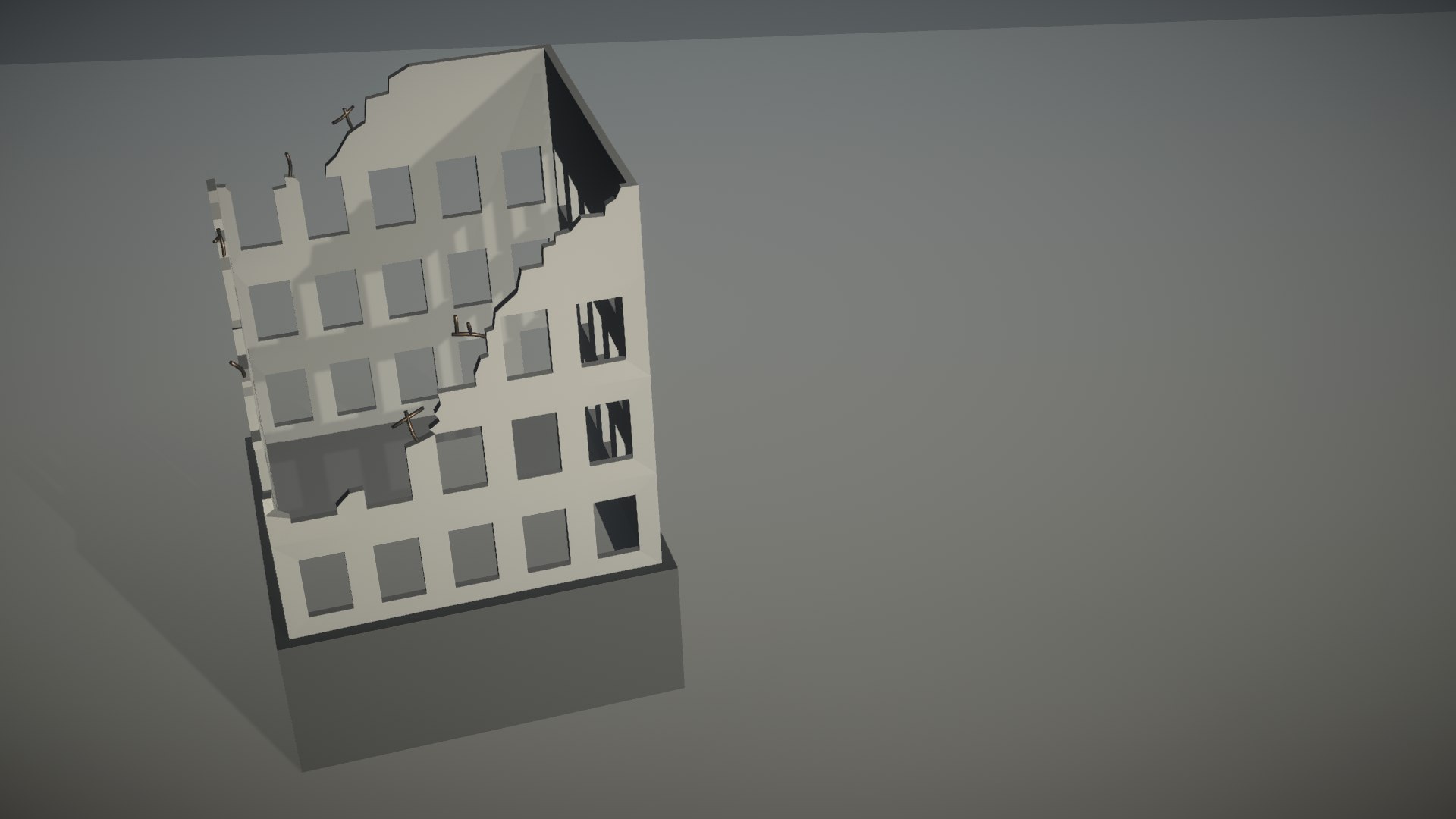 Building destroyed model - TurboSquid 1669436