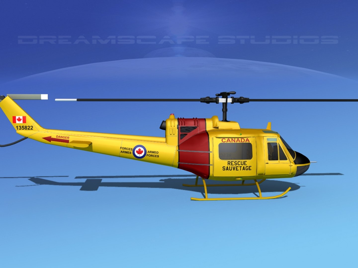 Military Bell Uh-1b Iroquois 3D - TurboSquid 1220173