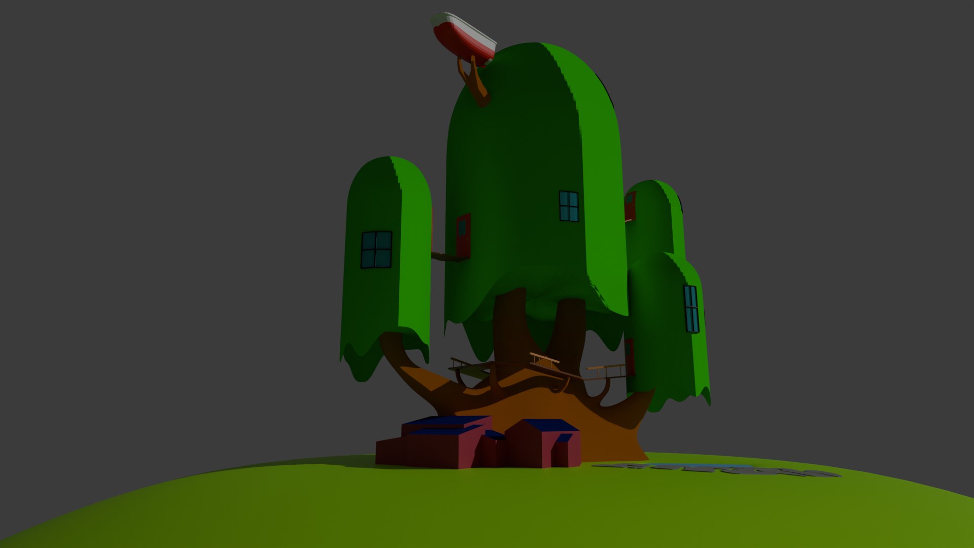 3D Tree House AdventureTime - TurboSquid 2293595