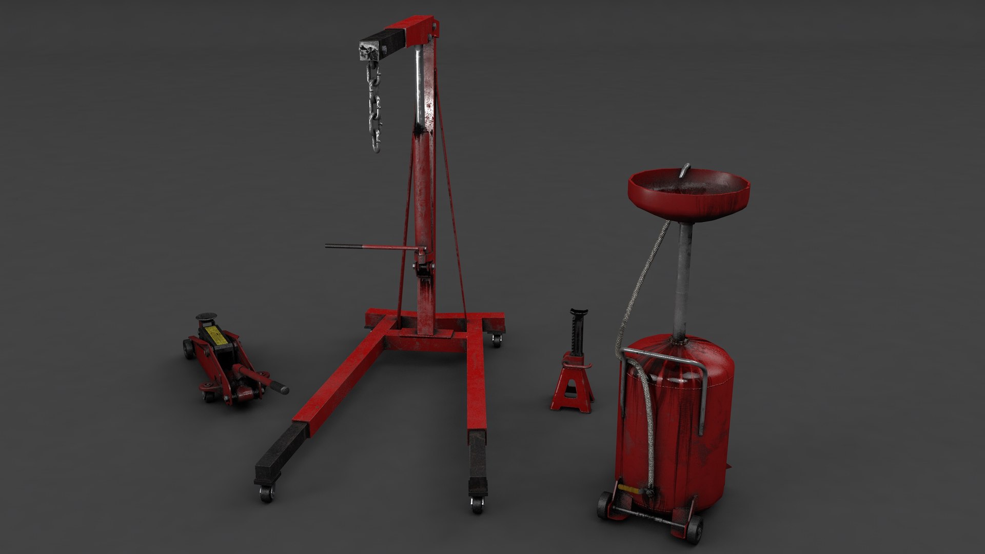 Garage Equipment 3D Model - TurboSquid 1786544