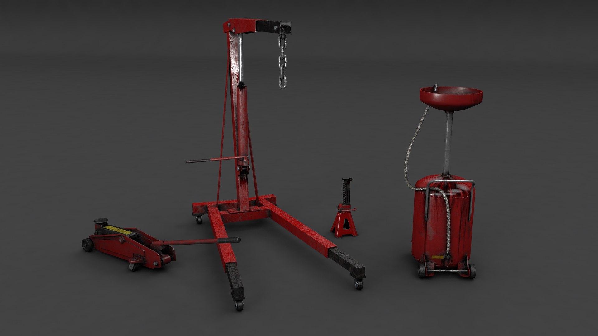 Garage Equipment 3D Model - TurboSquid 1786544