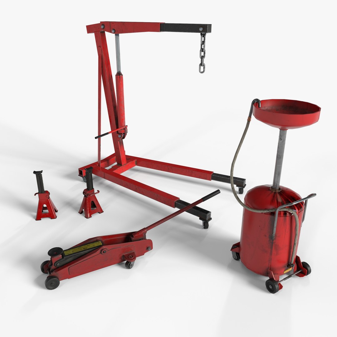 Garage Equipment 3D Model - TurboSquid 1786544