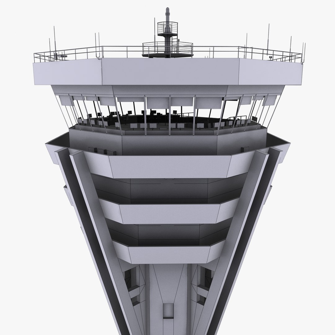3D Air Traffic Tower Model - TurboSquid 1221894