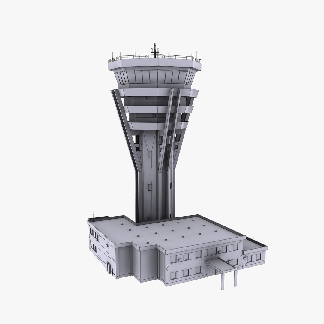 3D Air Traffic Tower Model - TurboSquid 1221894