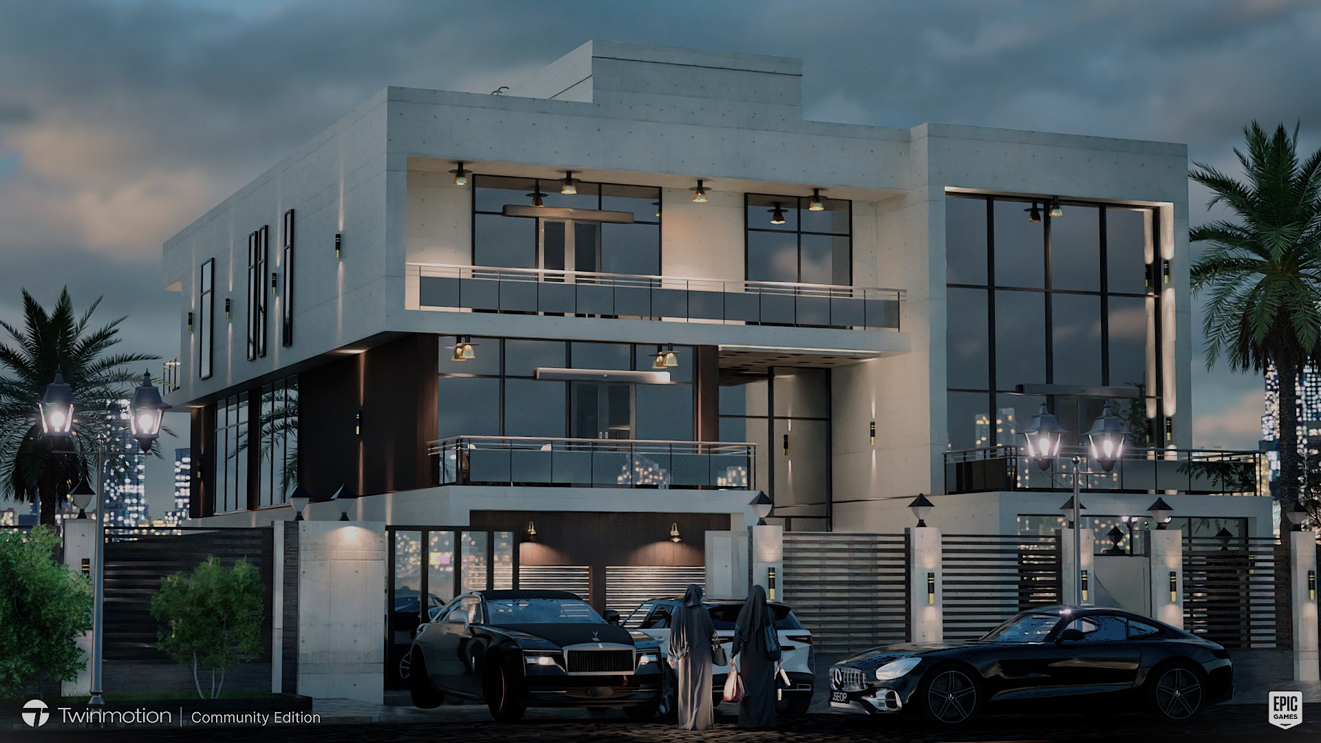 3D Modern Villa Model - TurboSquid 2301080