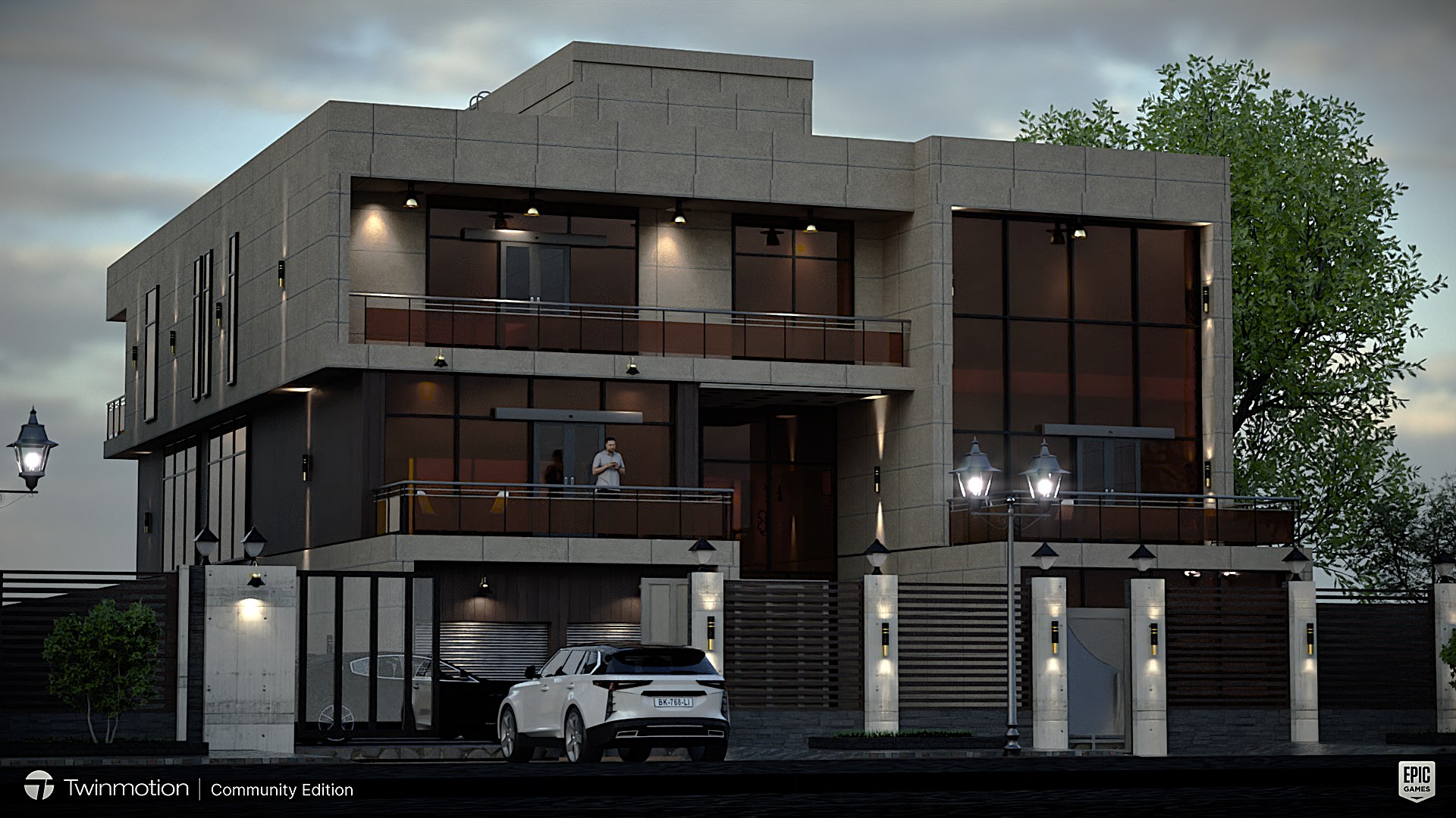 3D Modern Villa Model - TurboSquid 2301080