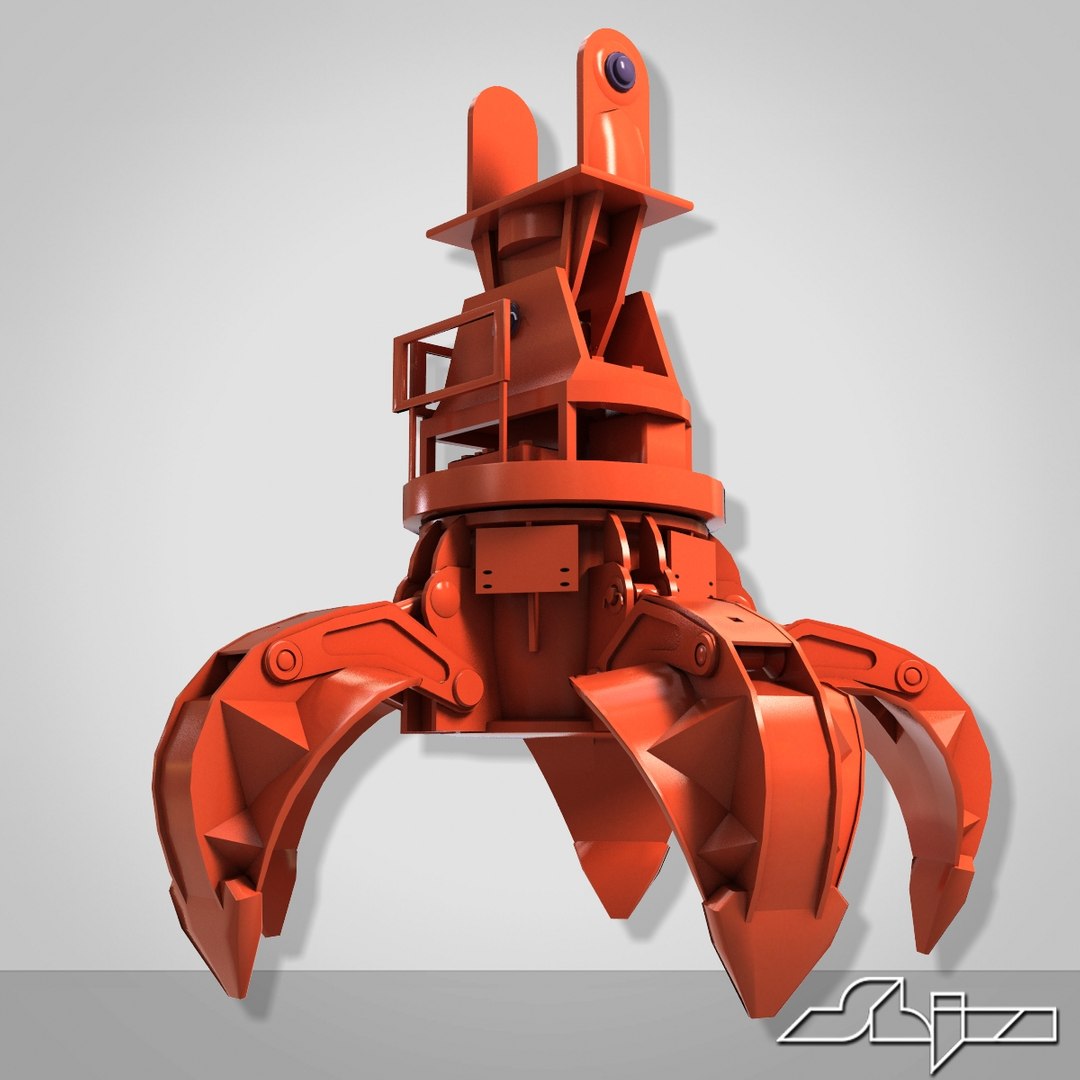 3ds Excavator Grab 7