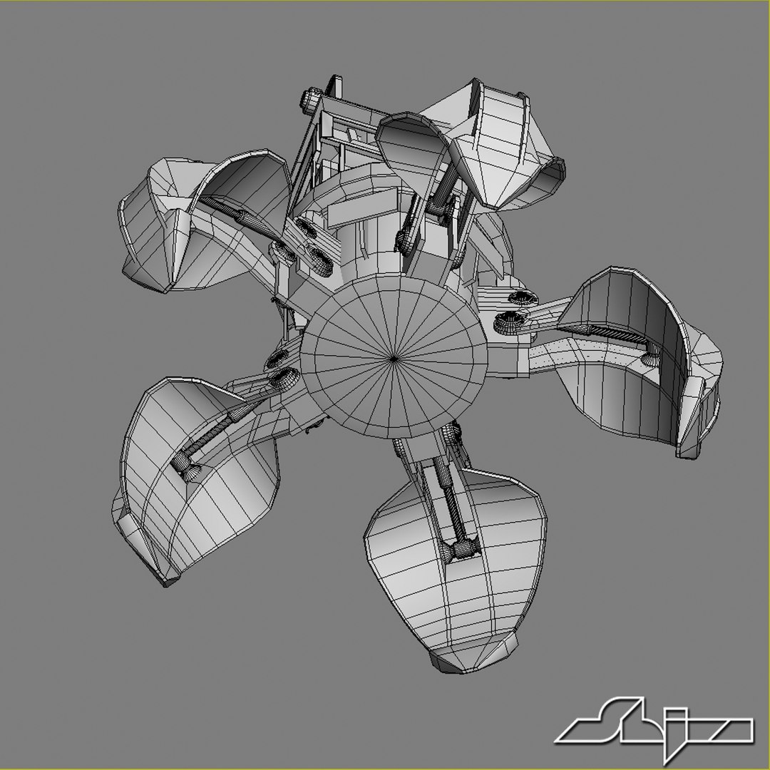 3ds Excavator Grab 7