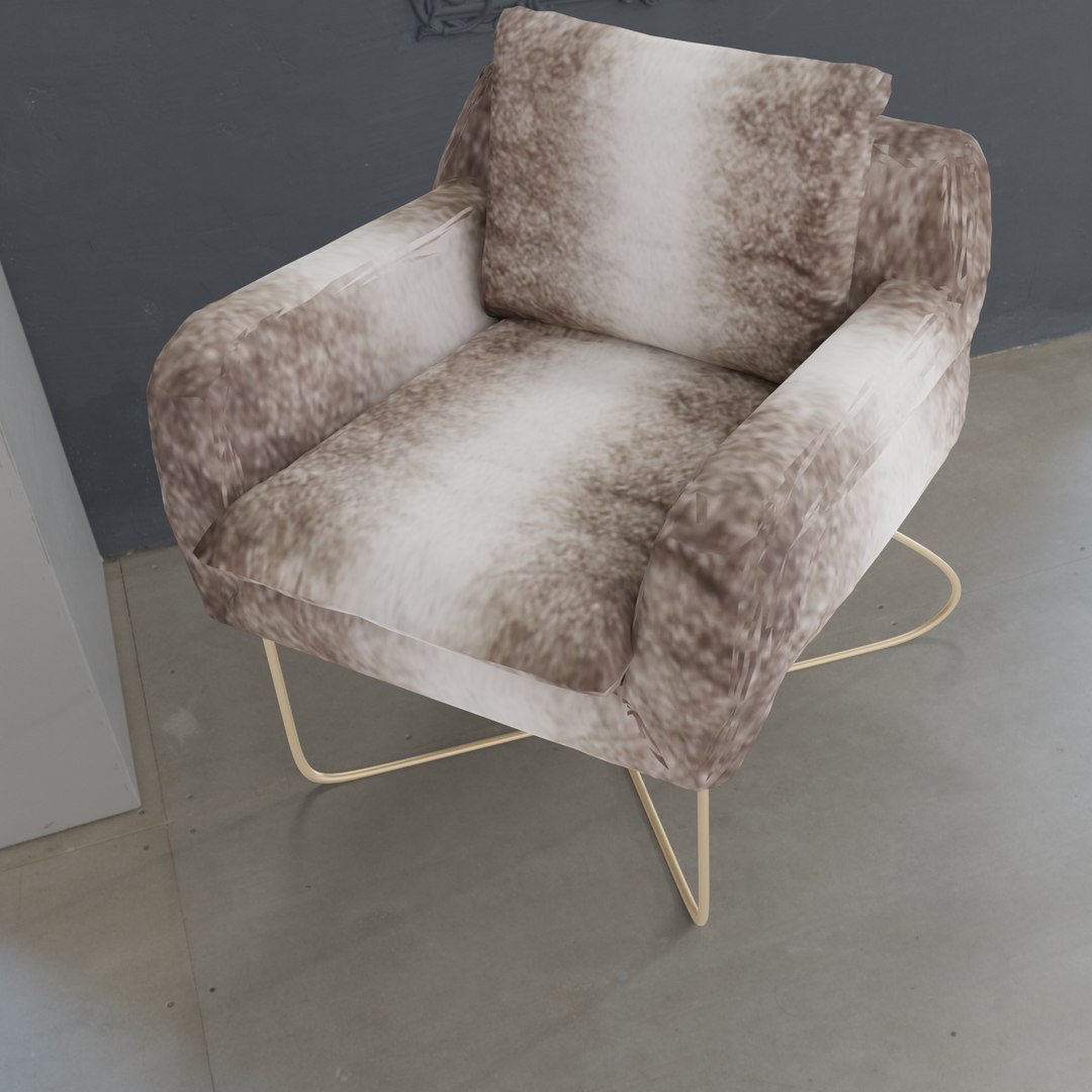 3D Accent Chair - TurboSquid 2335875