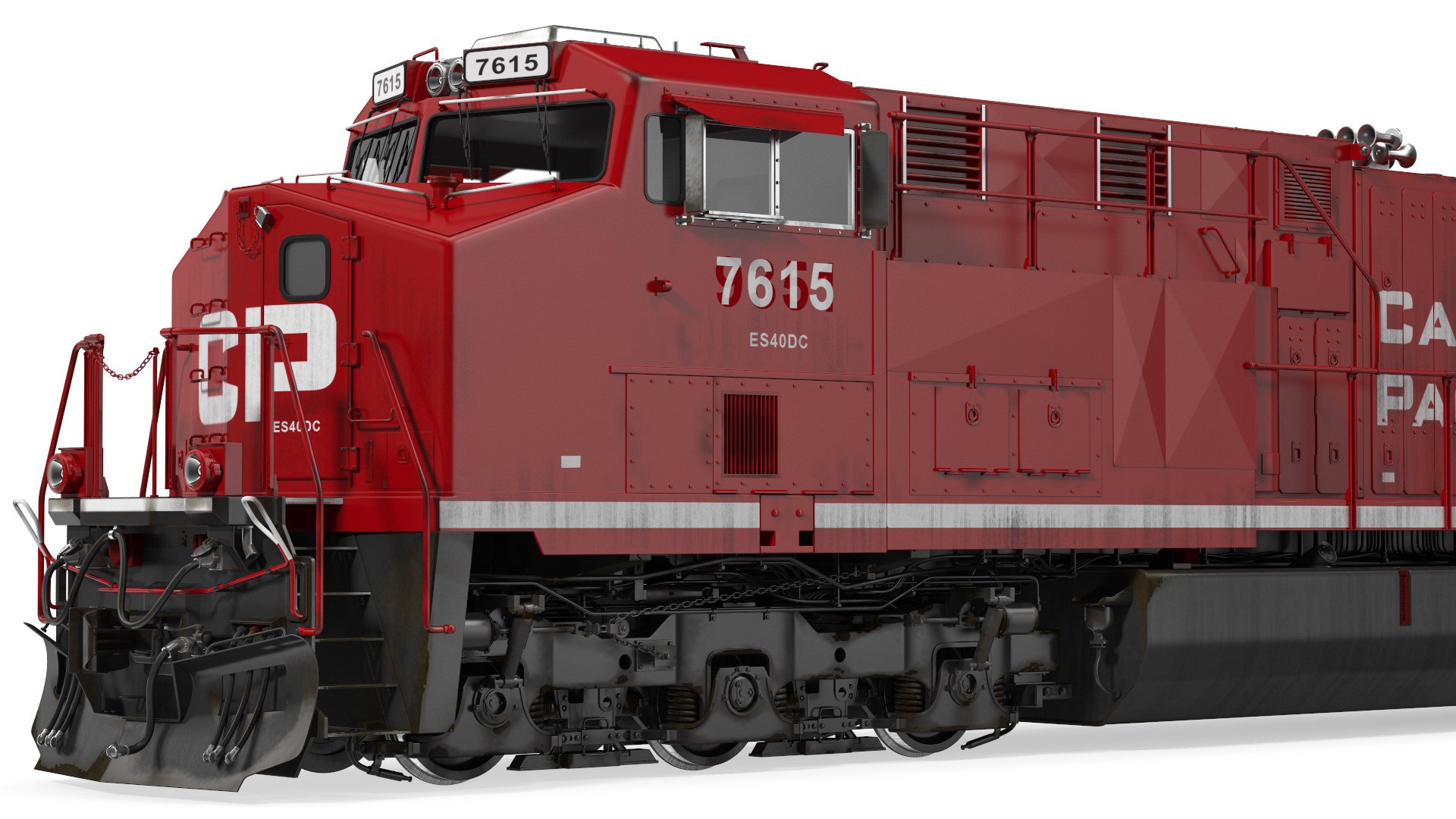 Locomotive Canadian Pacific with Hopper Car Generic model - TurboSquid ...