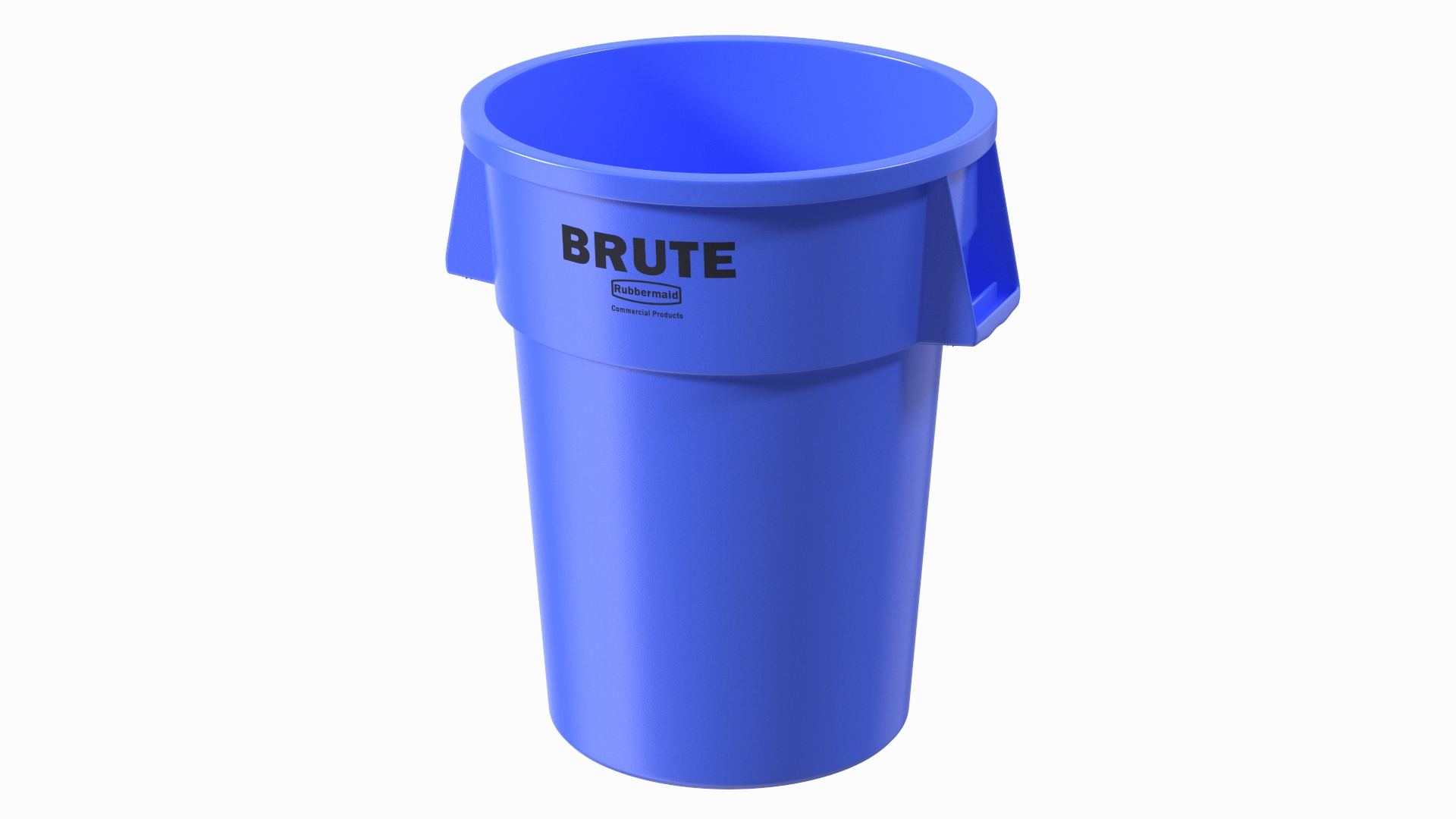 3D Rubbermaid Brute Blue Round Trash Can Model - TurboSquid 2148969