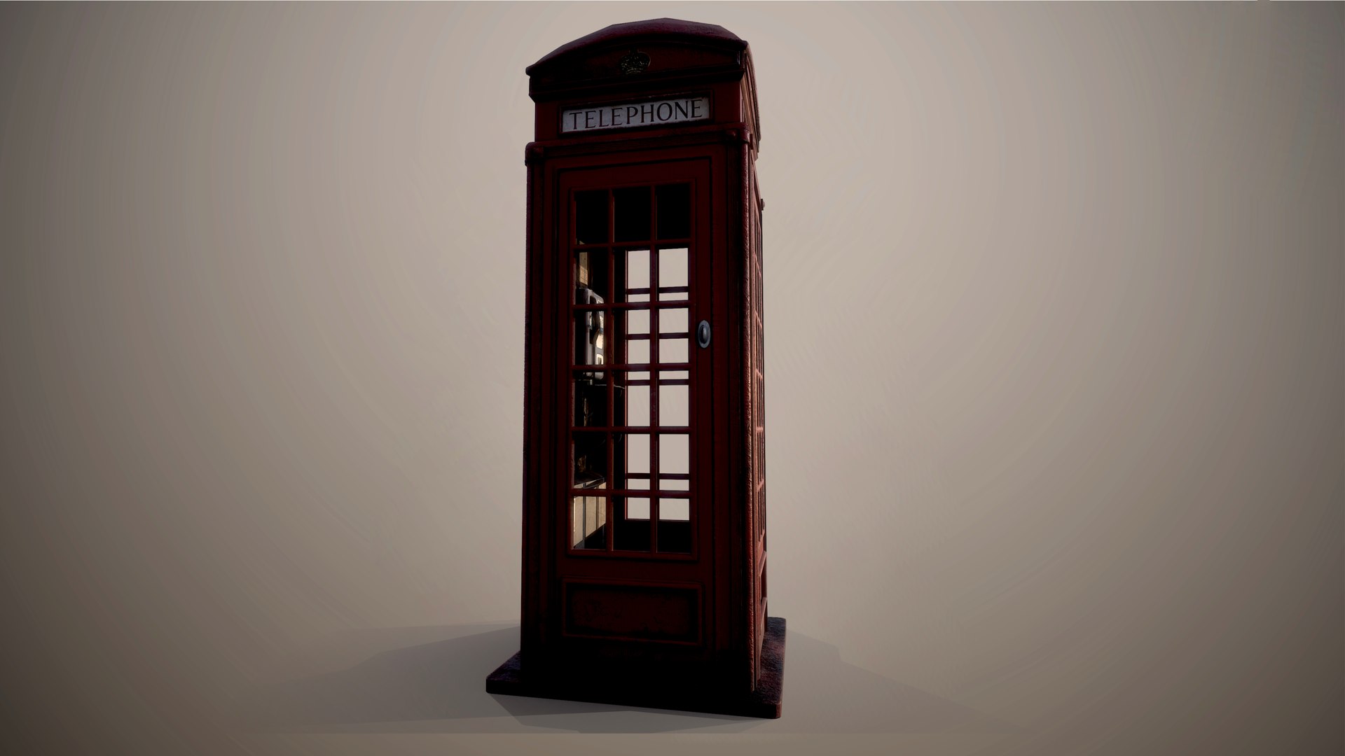 3D Red Telephone Box - TurboSquid 1872980