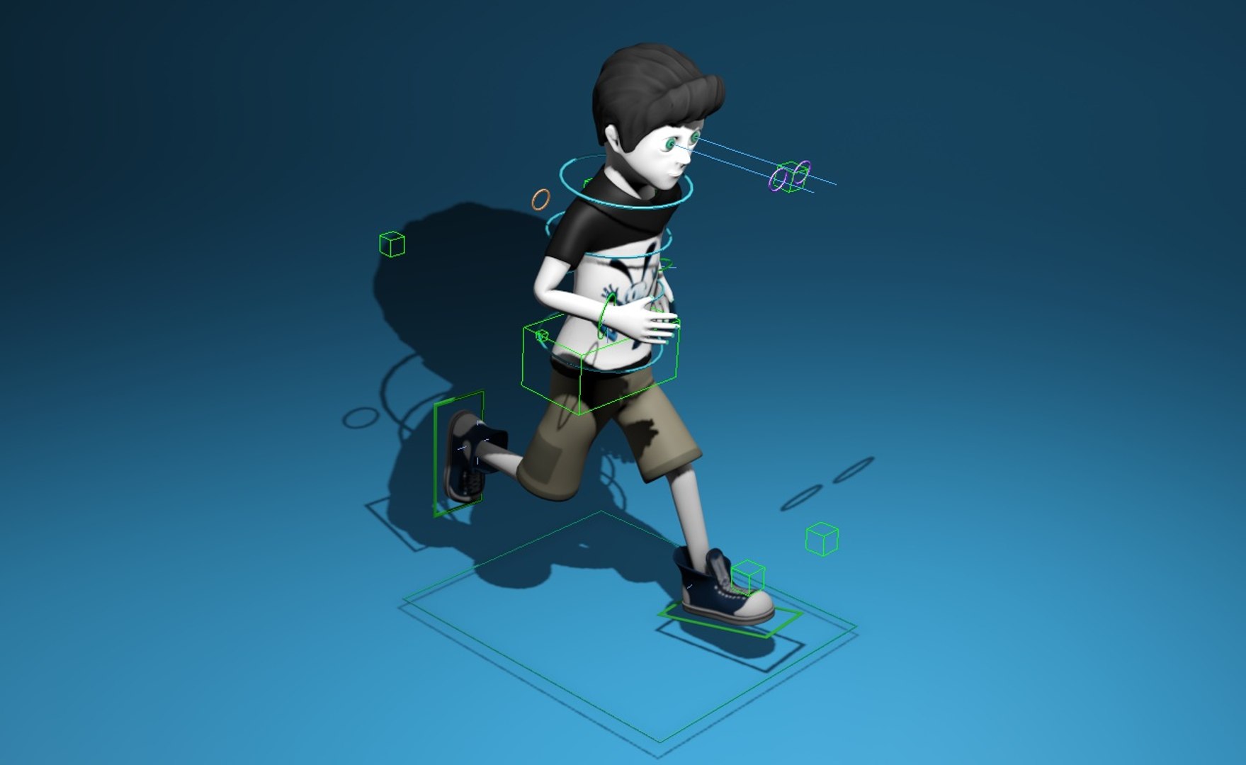 Free Rigged Animators 3d Model