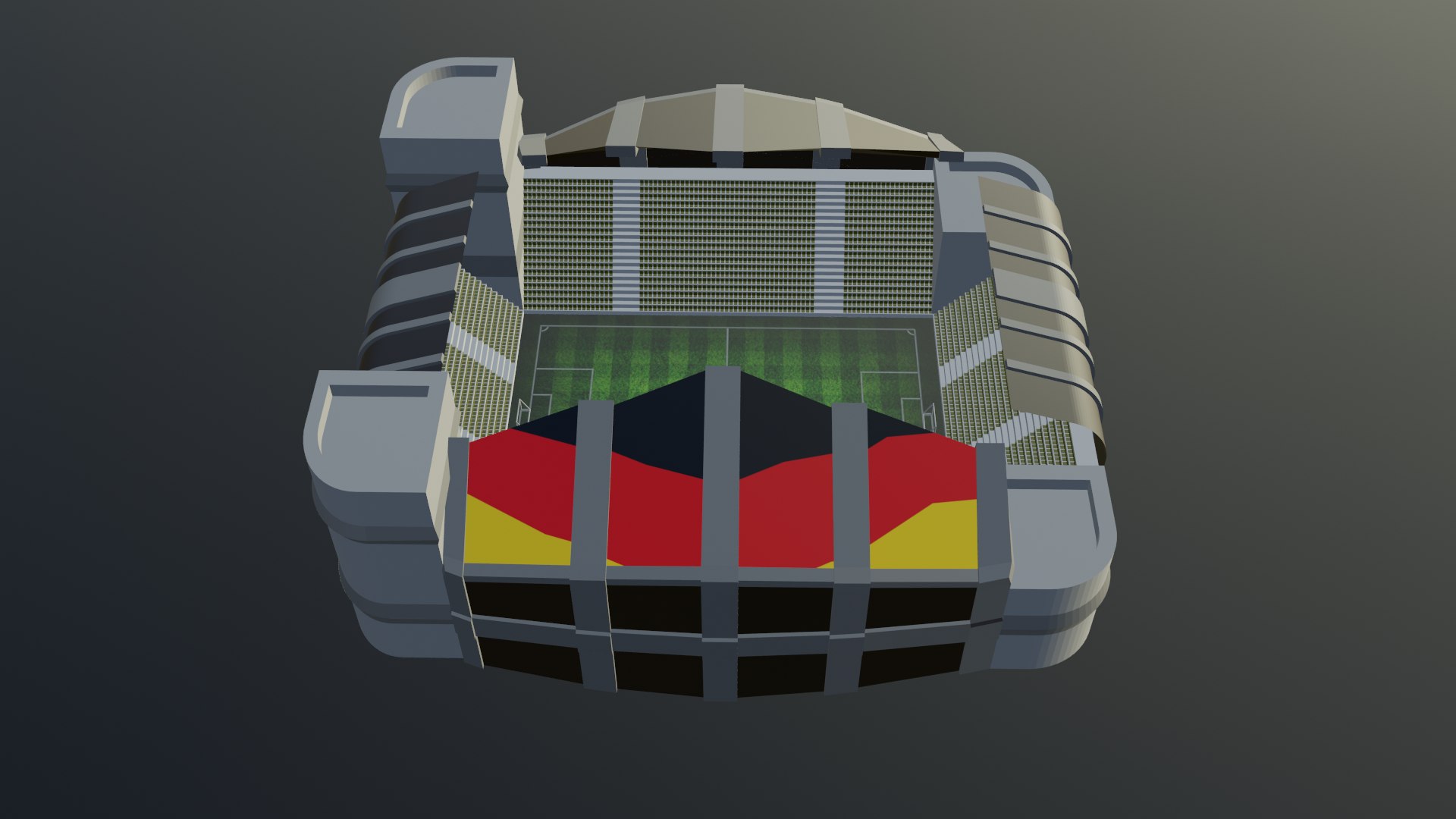 Football Stadium - German 3D Model - TurboSquid 1882090