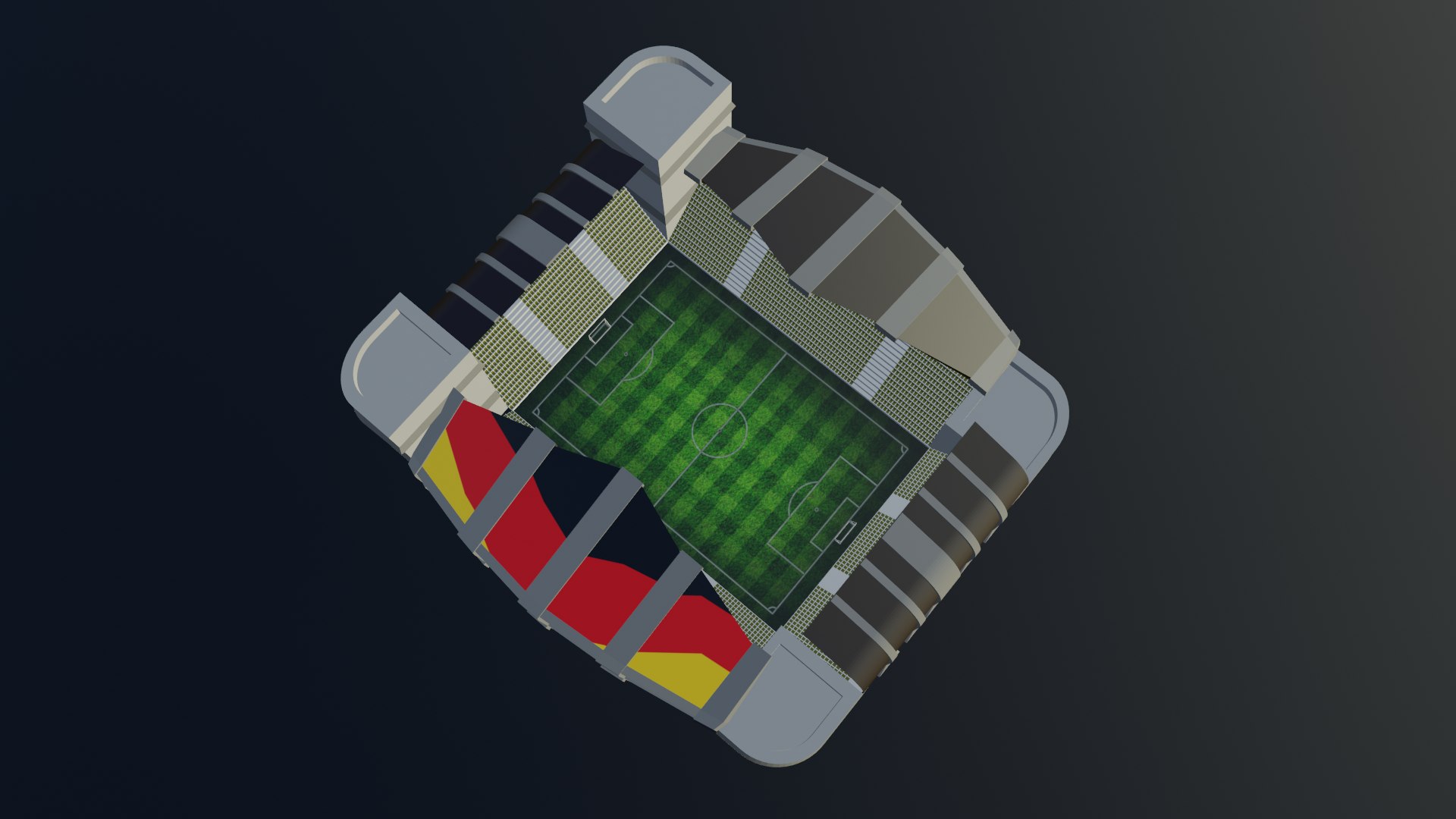 Football Stadium - German 3D Model - TurboSquid 1882090