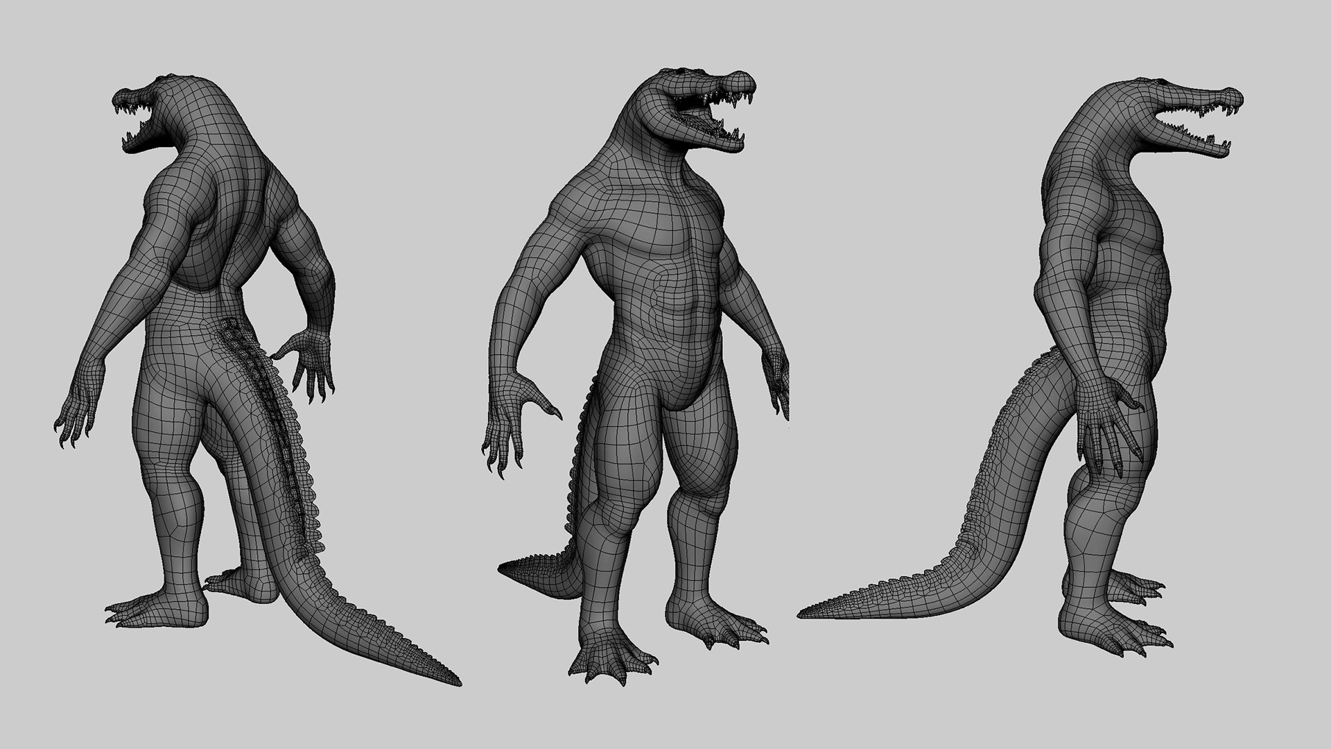 Human Crocodile 3D - TurboSquid 2238427