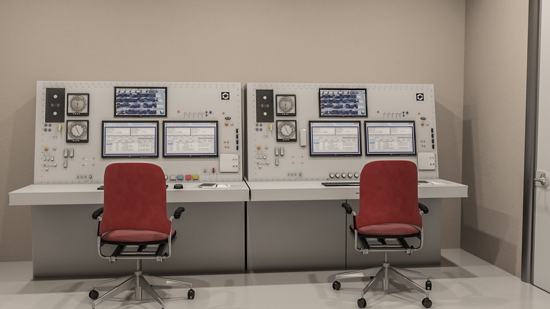 3D Industrial Control Room Model - TurboSquid 1895842