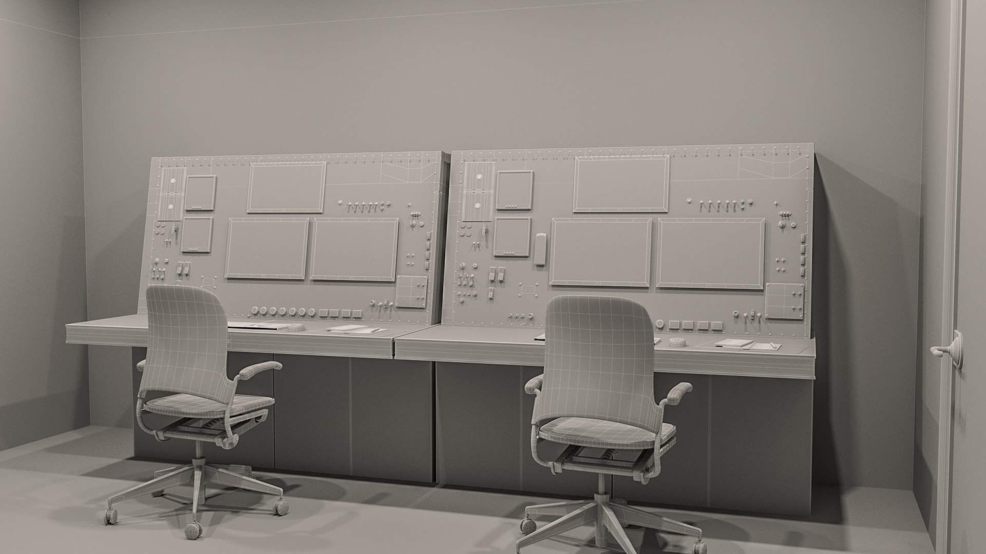 3D Industrial Control Room Model - TurboSquid 1895842