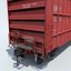 Railway Cargo Car Train 3d Model