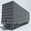 Railway Cargo Car Train 3d Model