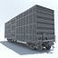 Railway Cargo Car Train 3d Model