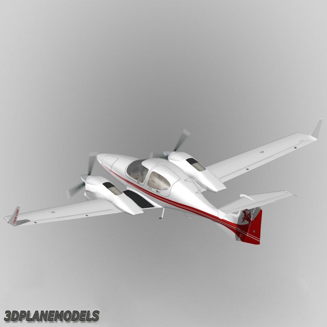 3d Diamond Da42 Twin Star Model
