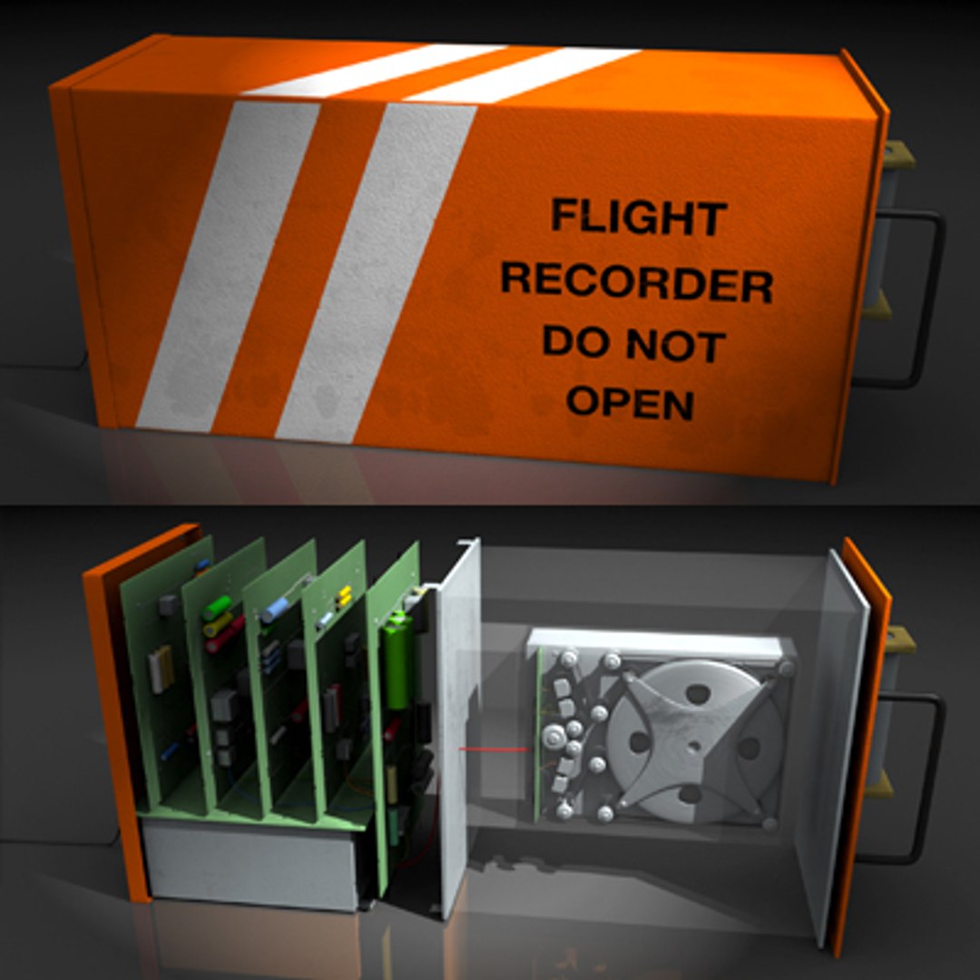 Flight Recorder Black Box 3d Obj