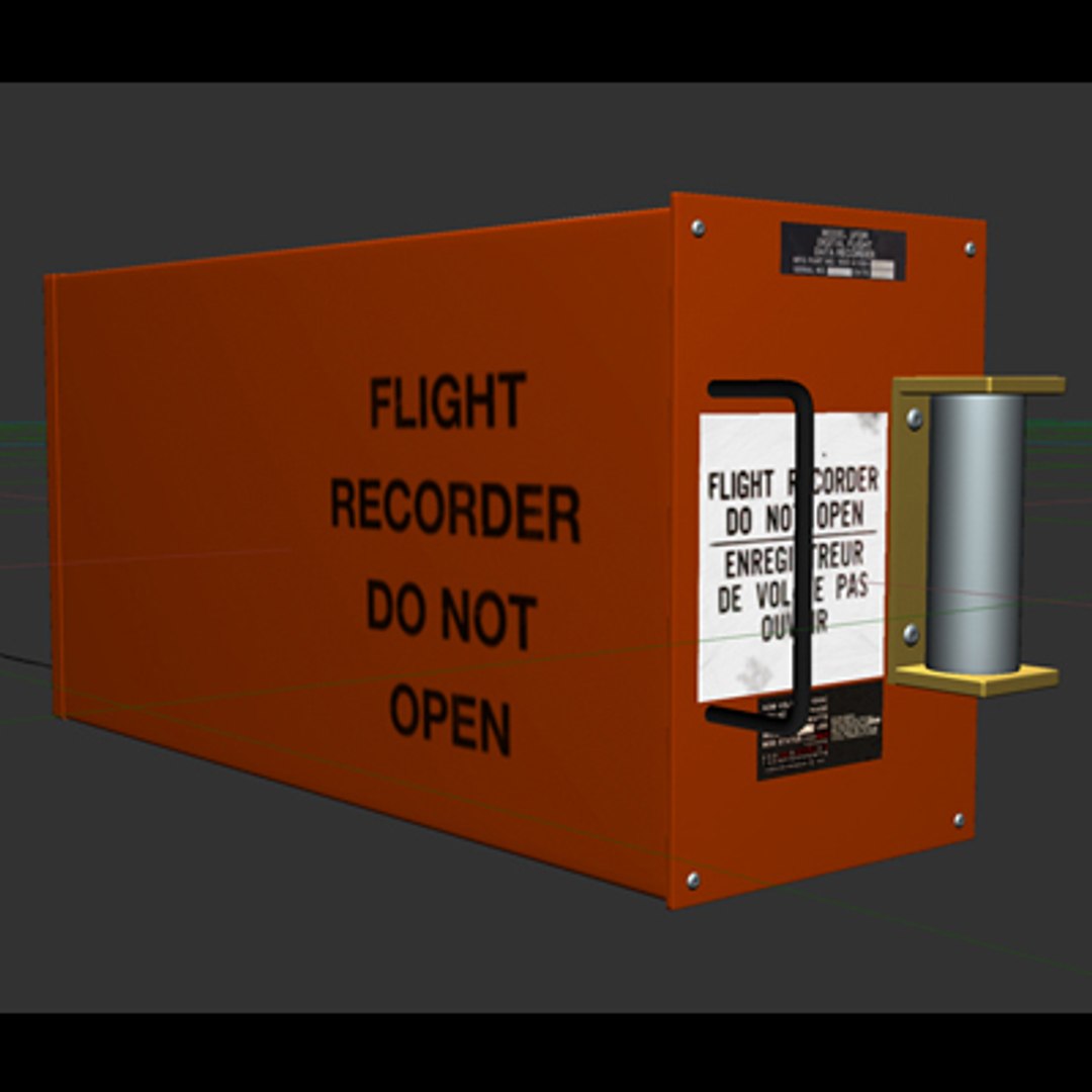 Flight Recorder Black Box 3d Obj